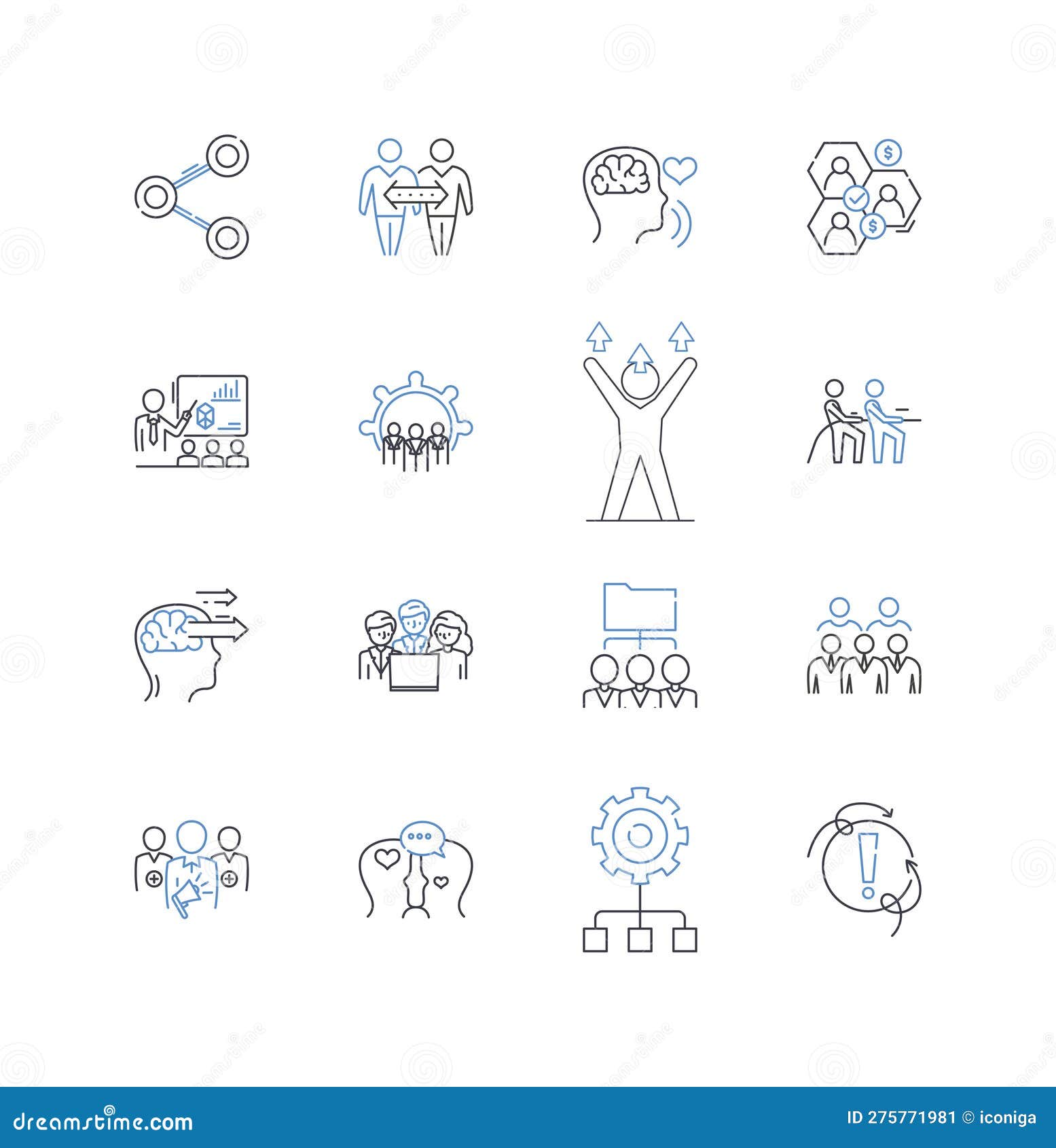 Co-operators Line Icons Collection. Community, Insurance, Collaboration ...