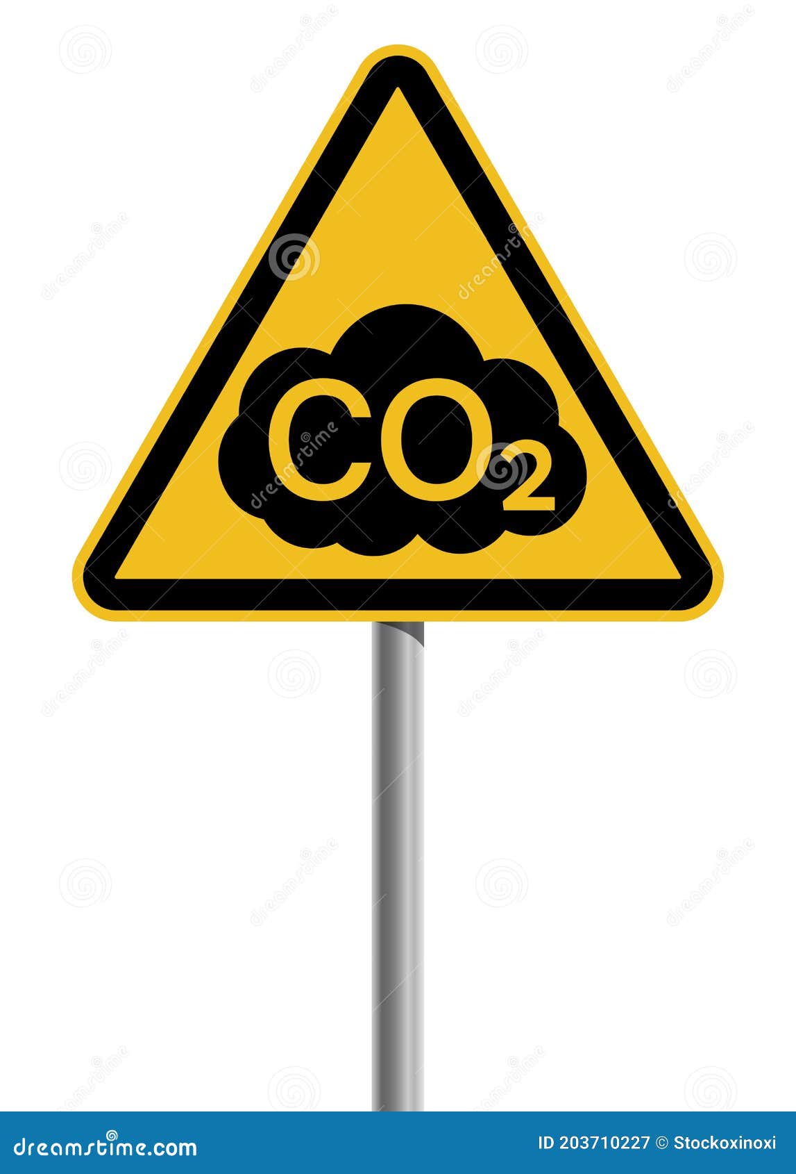 Air Pollution Warning Ecological Composition Poster Cartoon Vector ...