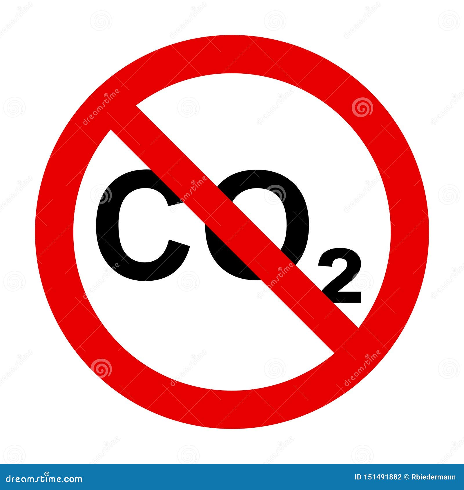 CO2 and prohibition sign stock vector. Illustration of graphic - 151491882