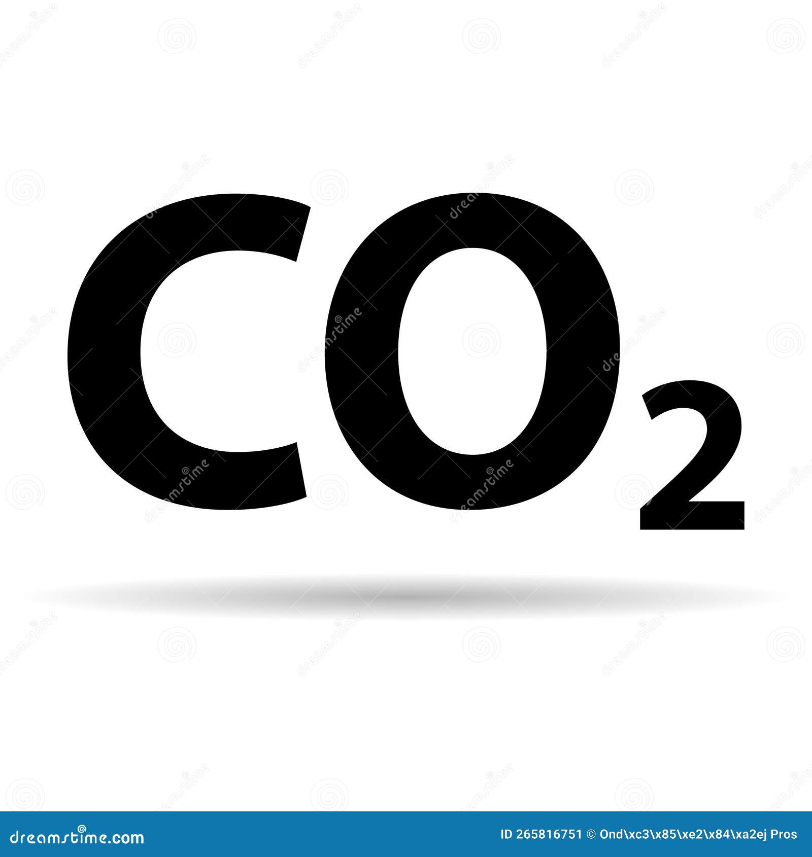 CO2 Reduce Cloud Icon Shadow, Clean Global Emission, Environment Eco ...