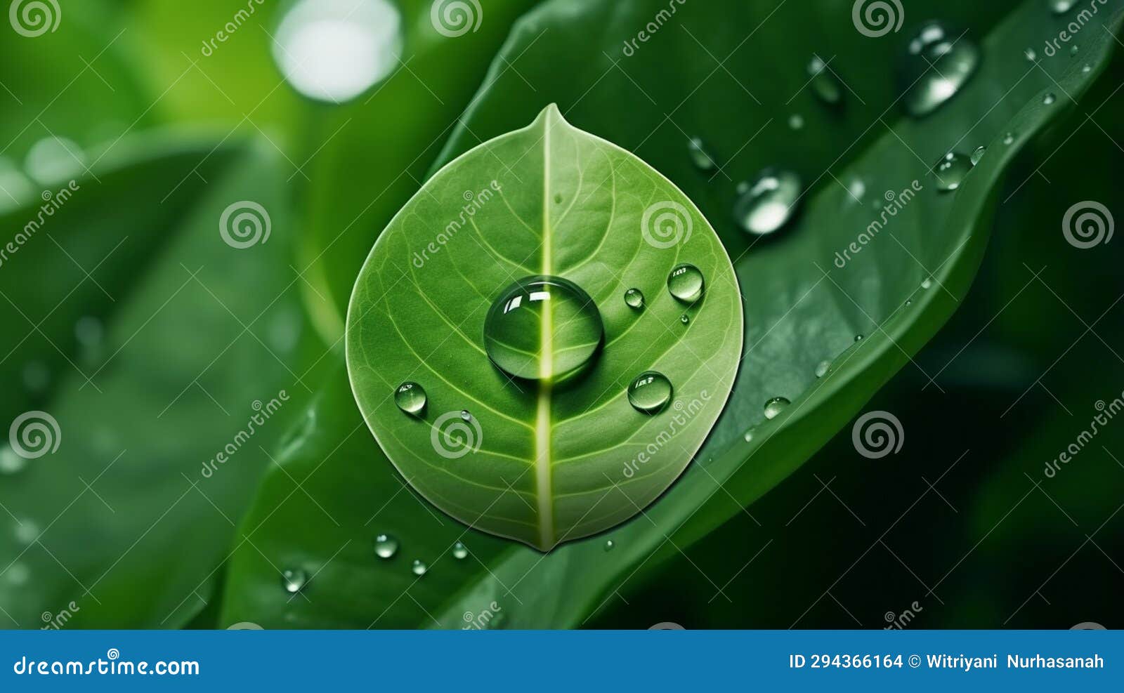 CO2 Reducing Icon on Green Leaf with Water Droplet for Decrease CO2. Generative Ai Stock ...