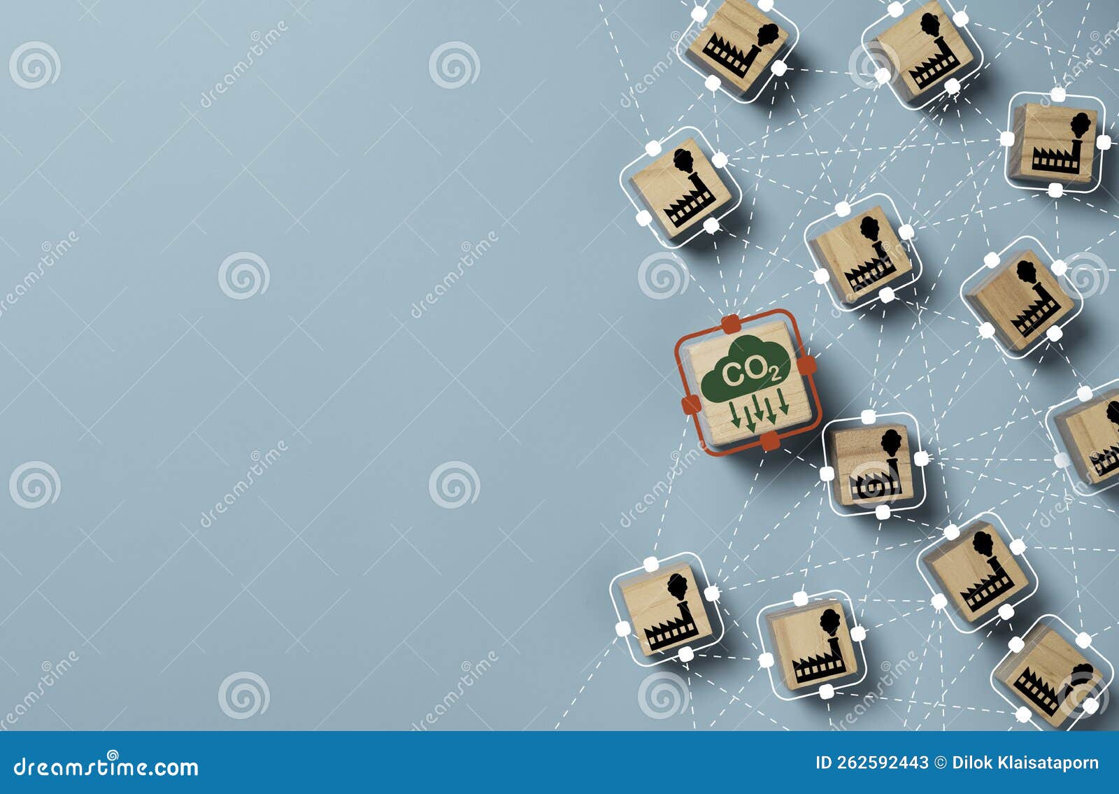 CO2 Reducing Icon Link With Factory With Pollution Emission For ...