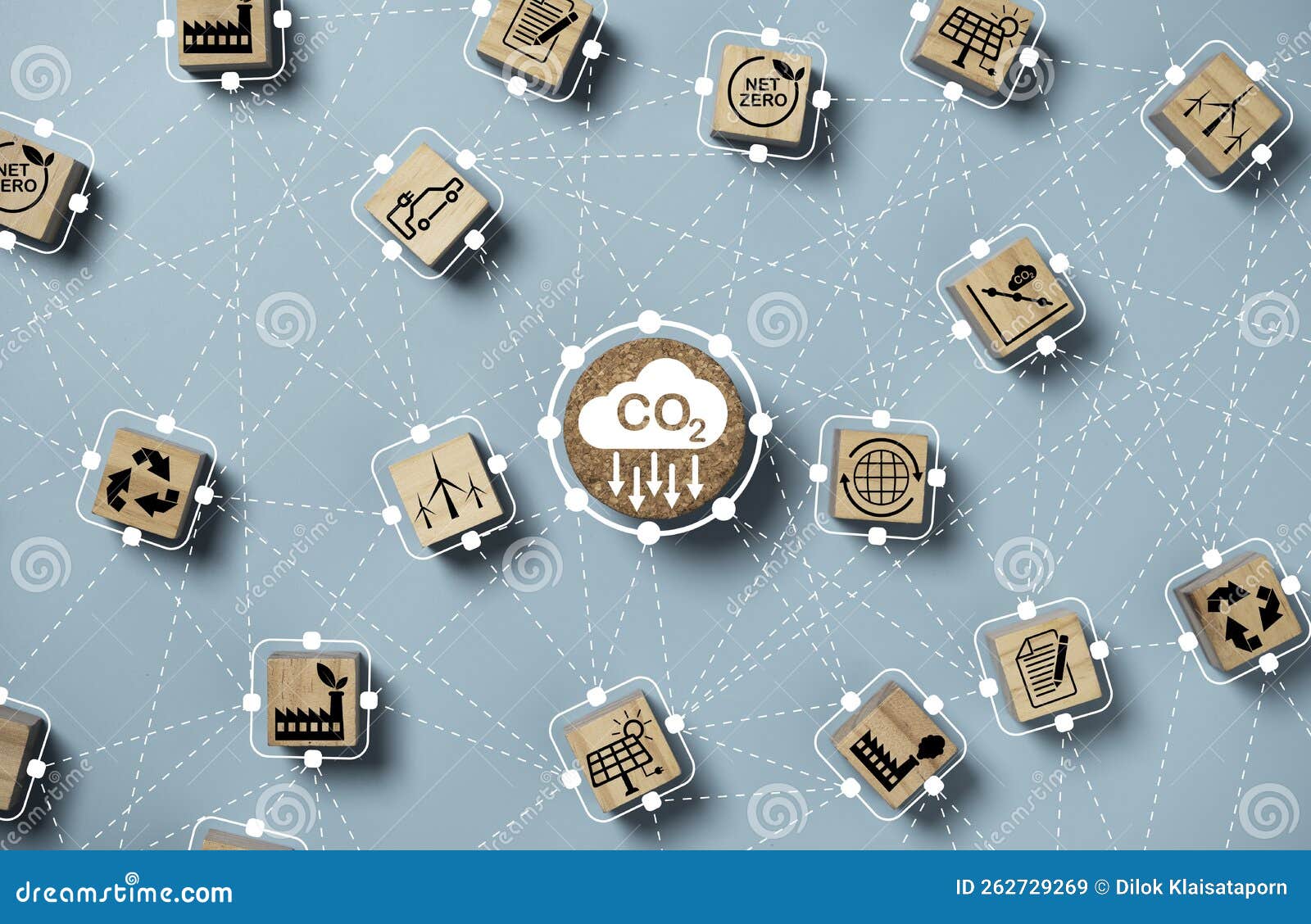 CO2 Reducing ,Recycle ,Green Factory and Electric Vehicle Icon for Decrease CO2 , Carbon ...