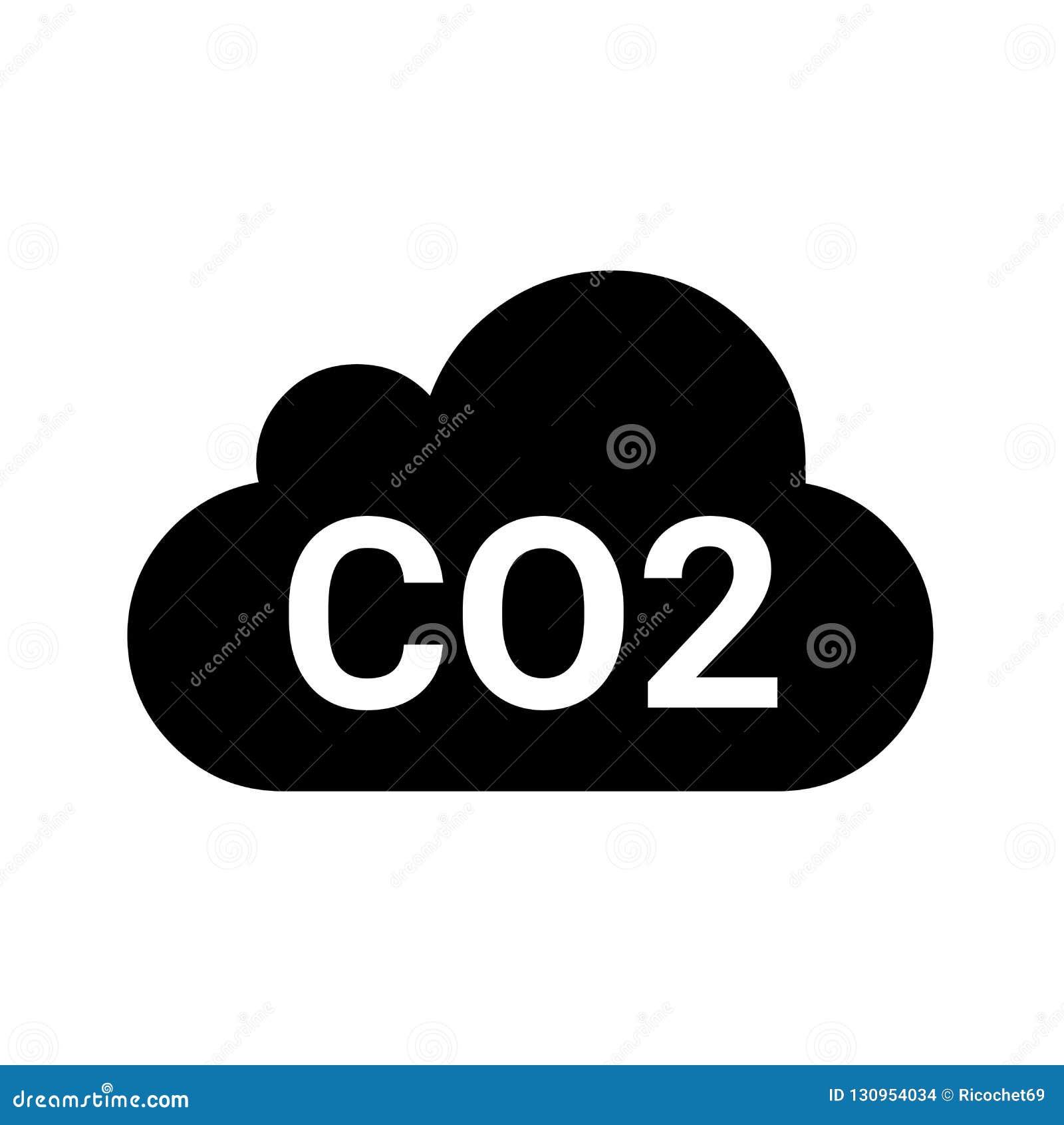 CO2 symbol icon stock illustration. Illustration of atmosphere - 130954034