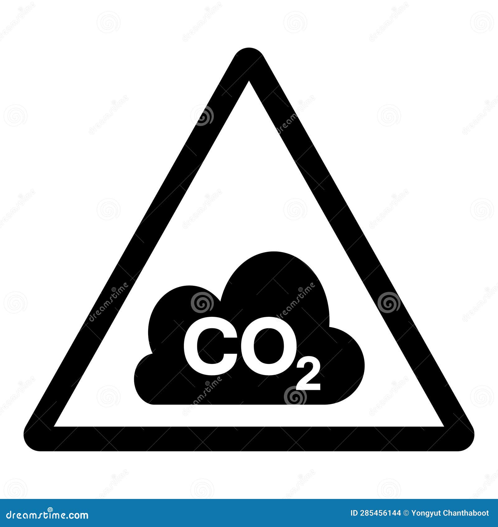 Co2 Symbol Sign, Vector Illustration, Isolate on White Background Label ...
