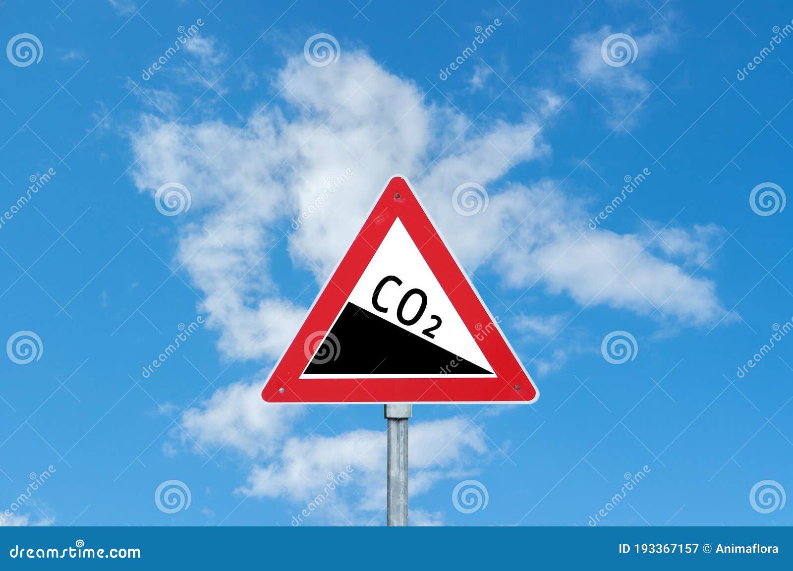 Co2 Warning sign stock image. Image of recycling, recovery - 193367157