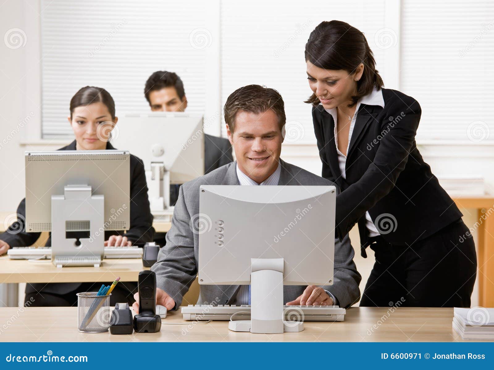 Co-worker Listening To Supervisor Stock Image - Image of hearing ...