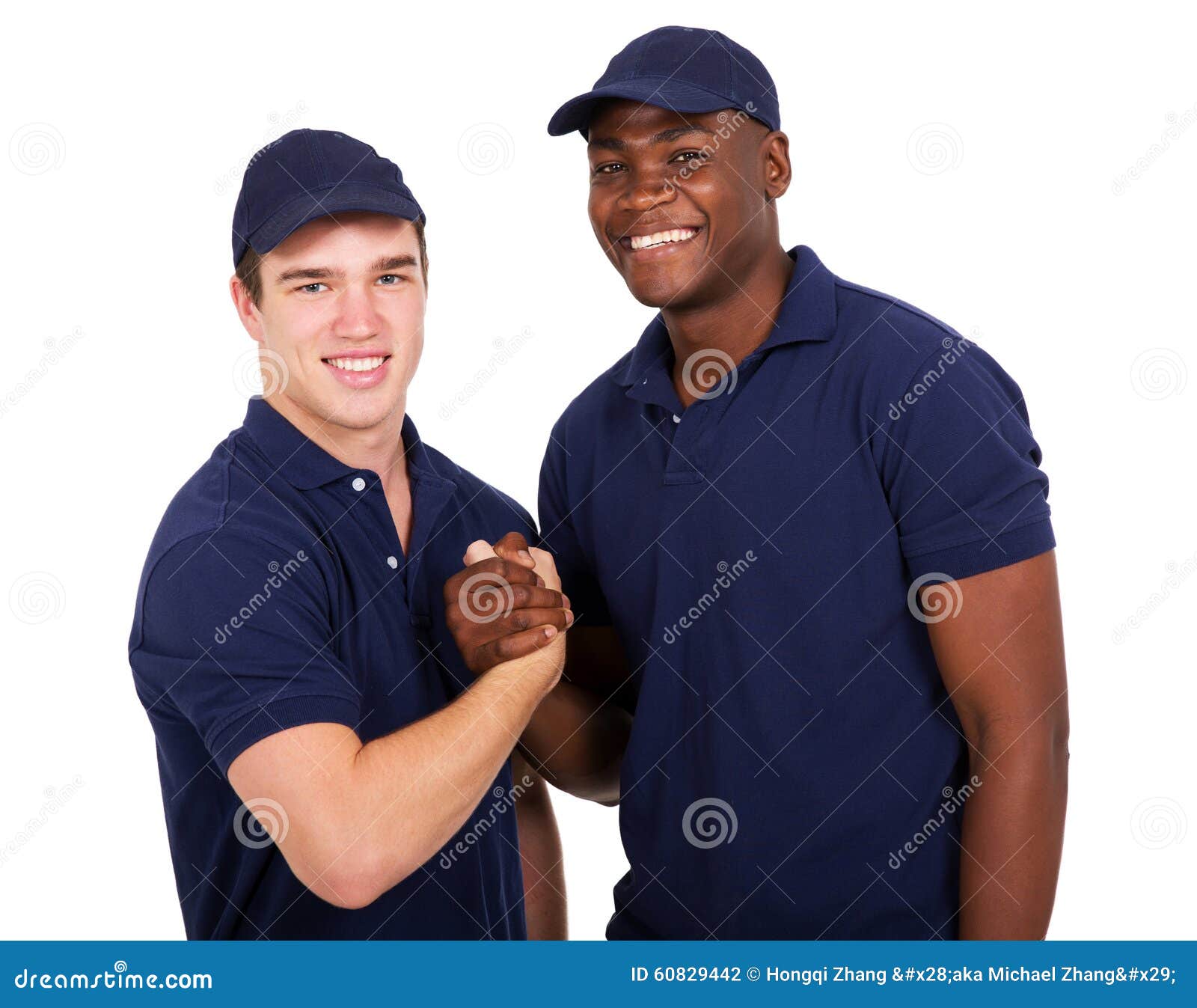 Co-workers Greeting Handshake Stock Photo - Image of constructor ...