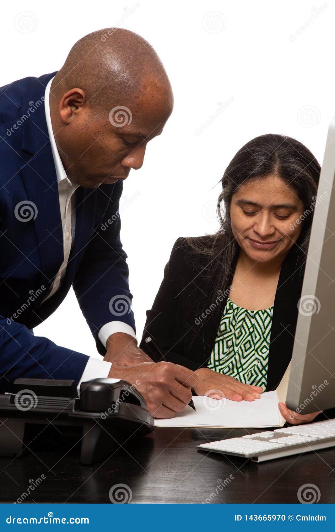 Co-Workers Having a Collaborative Meeting Stock Photo - Image of ...
