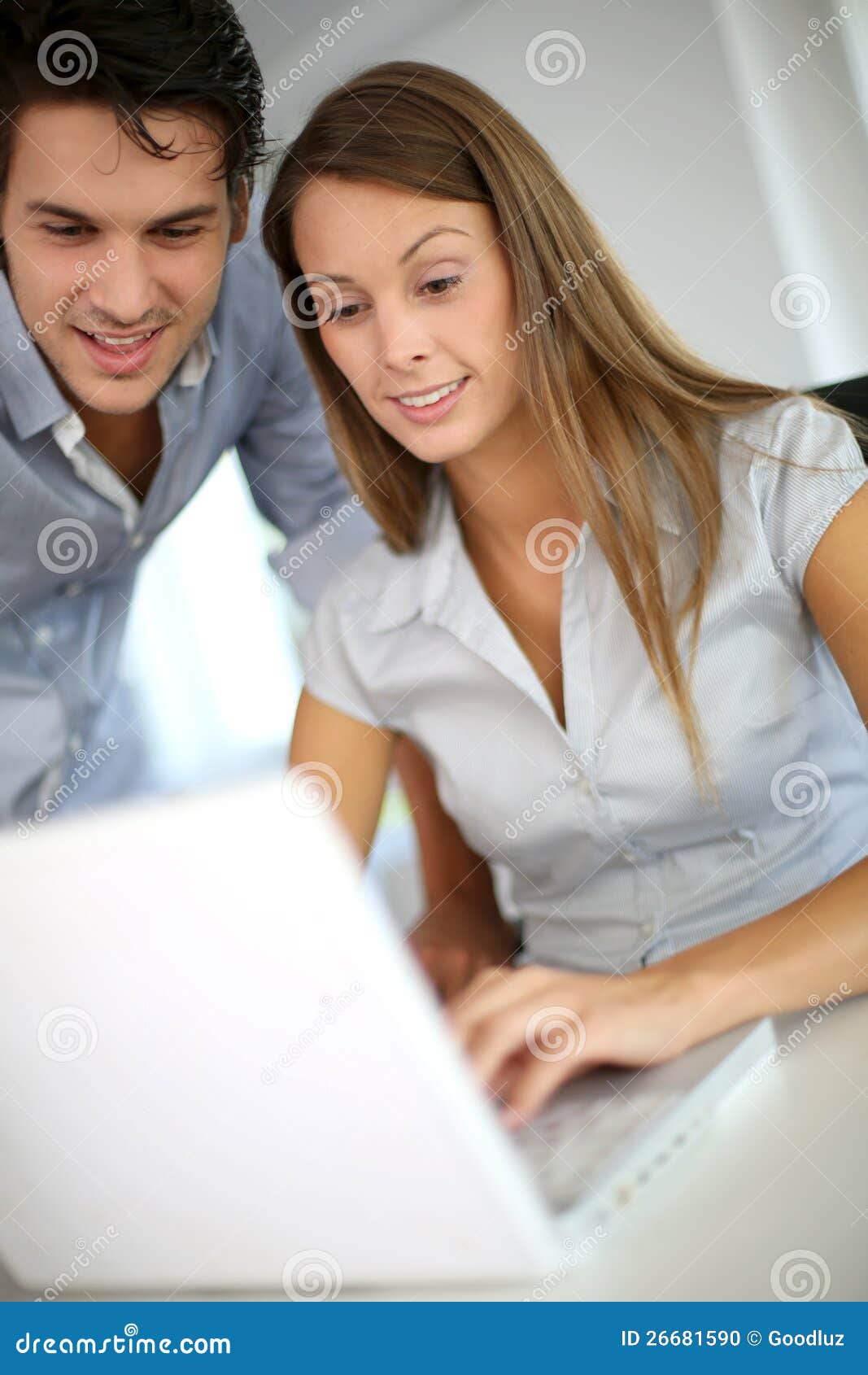 Co-workers in office stock photo. Image of young, caucasian - 26681590