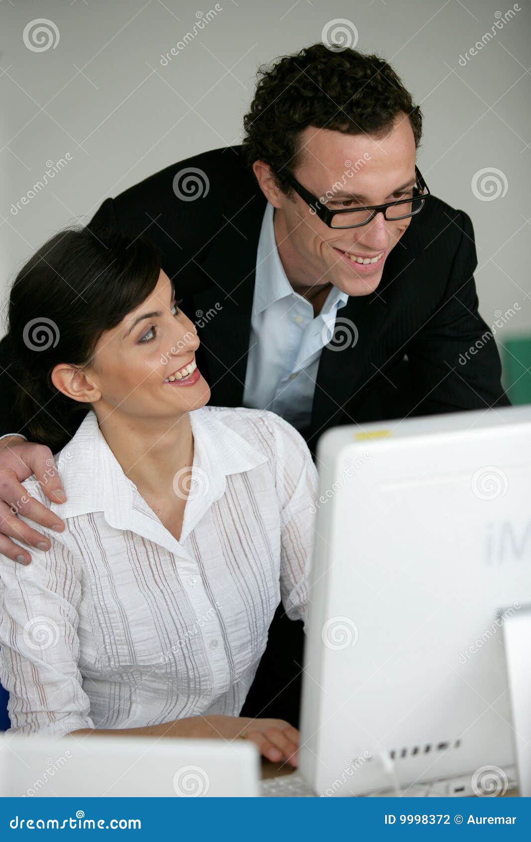 Co-workers in the office stock photo. Image of young, inside - 9998372