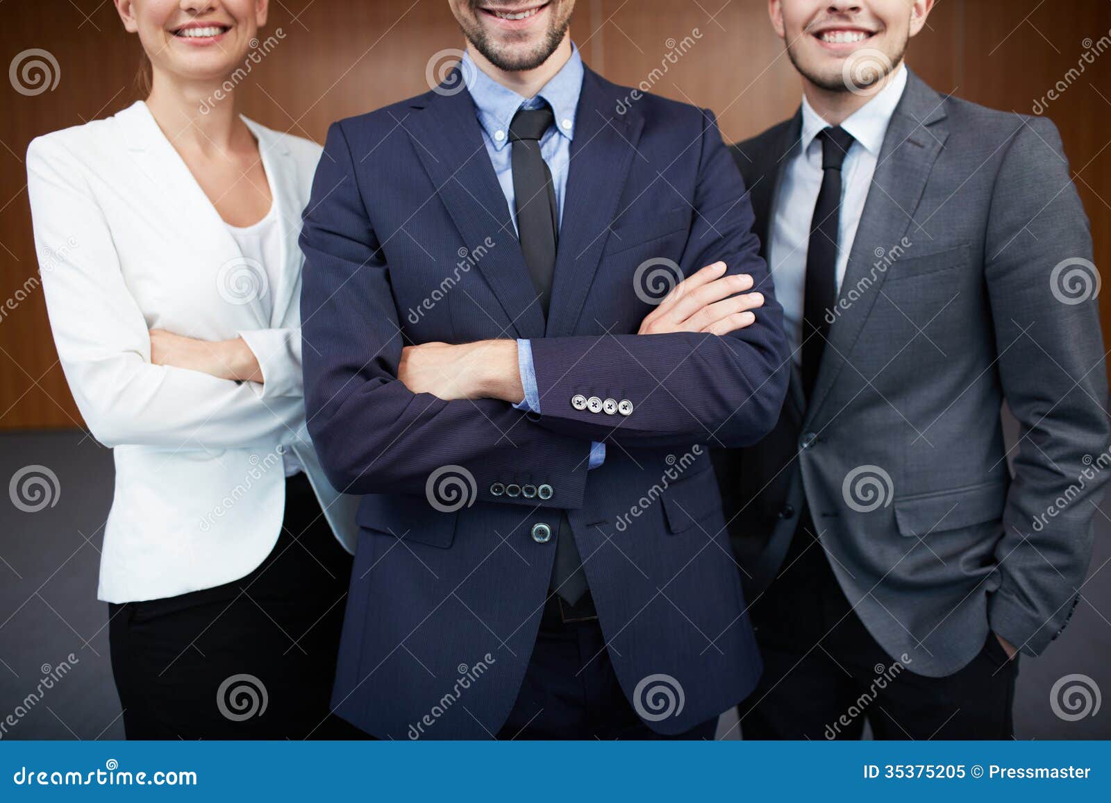 Co-workers in suits stock image. Image of executive, businesswoman ...