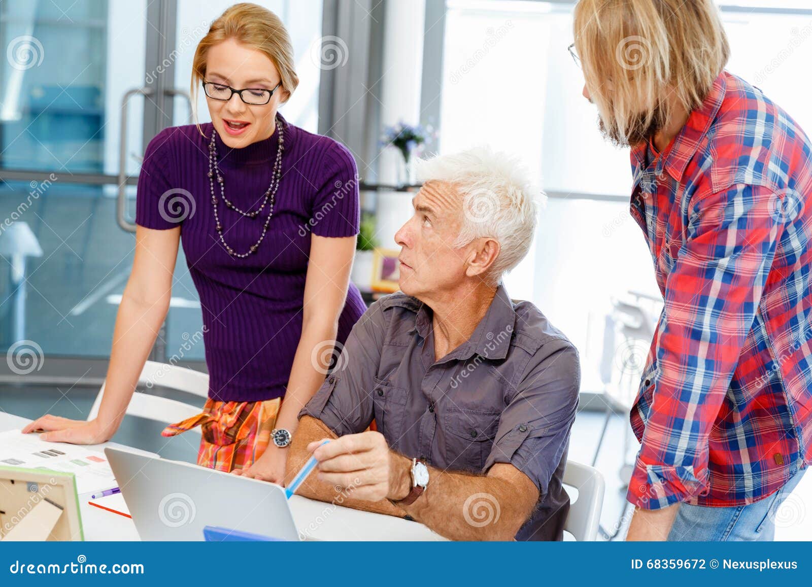 Co-workers Working Together Stock Photo - Image of office, people: 68359672