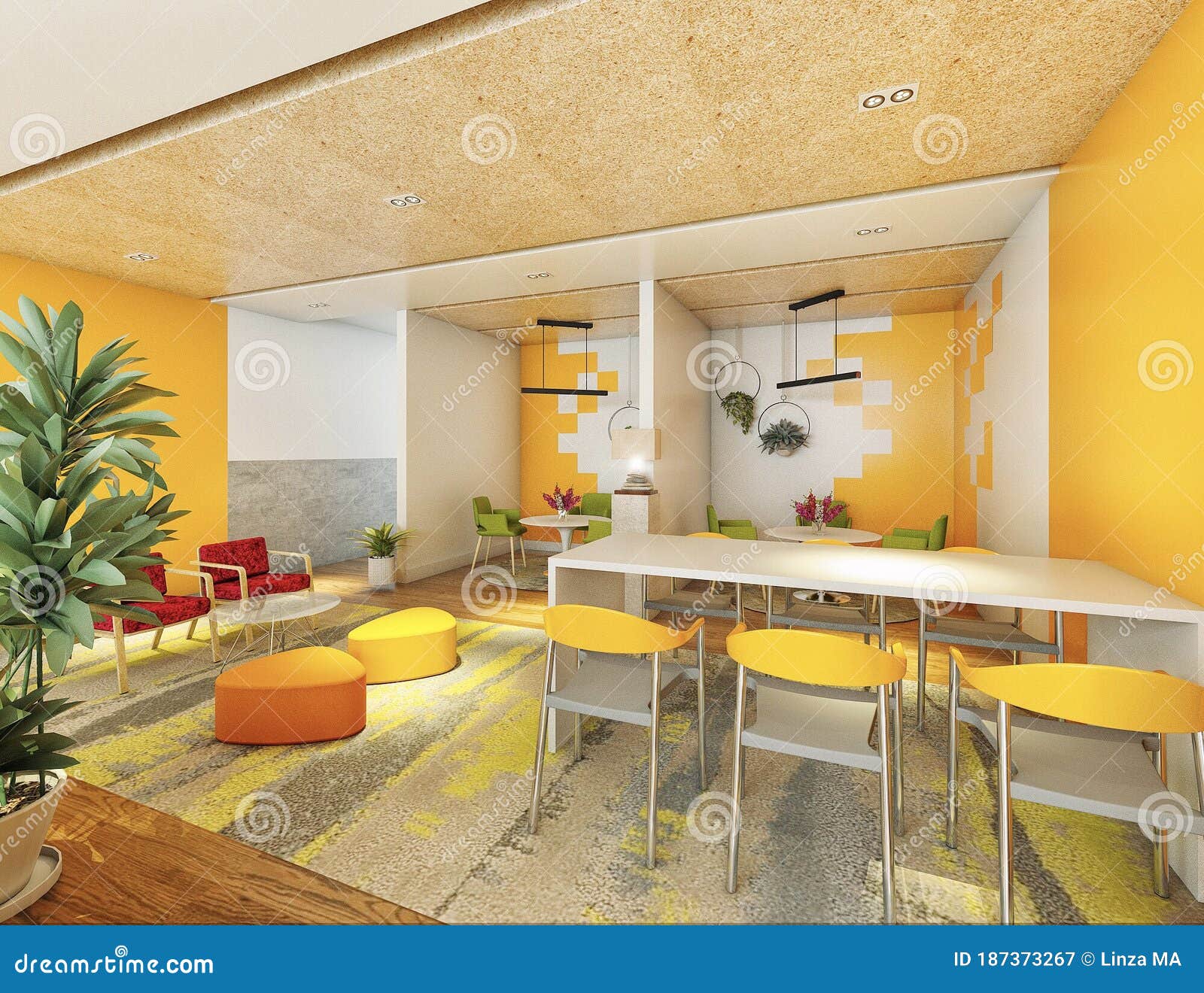 Co-Working Office Space stock image. Image of ideas - 187373267