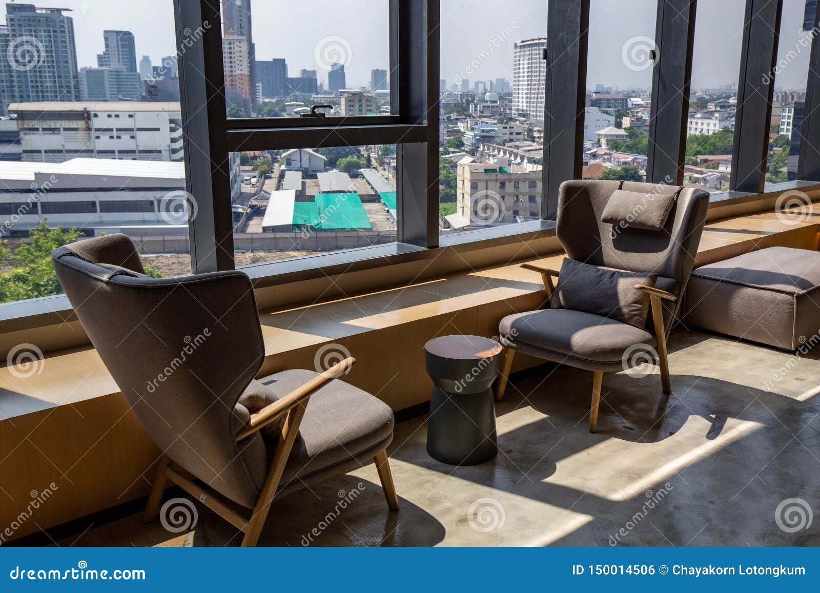 Co-Working Space with Luxury Comfortable Design for Work Stock Photo ...