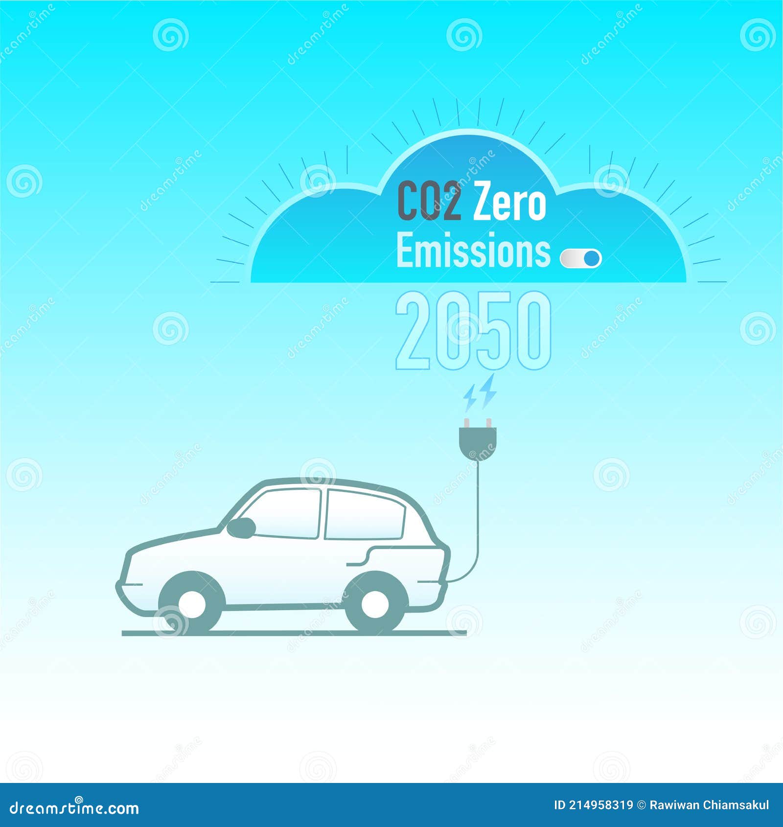CO2 zero Emission 5 stock vector. Illustration of background - 214958319
