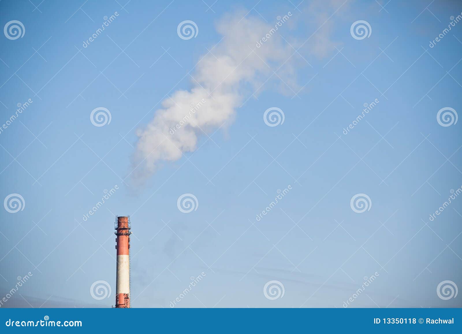 CO2 chimney smoke stock photo. Image of atmosphere, global - 13350118
