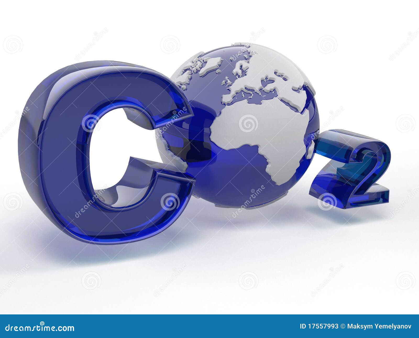 CO2. Formel Auf Weißem Getrenntem Hintergrund Stock Abbildung ...