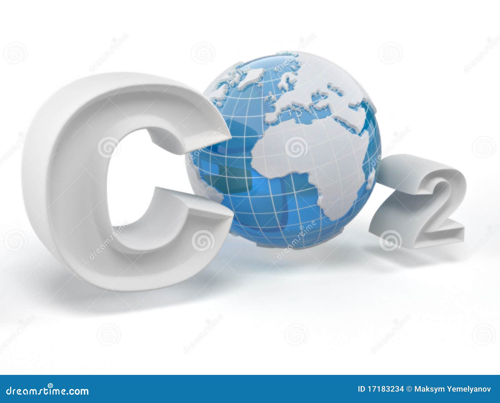 CO2. Formula On White Isolated Background Stock Illustration ...