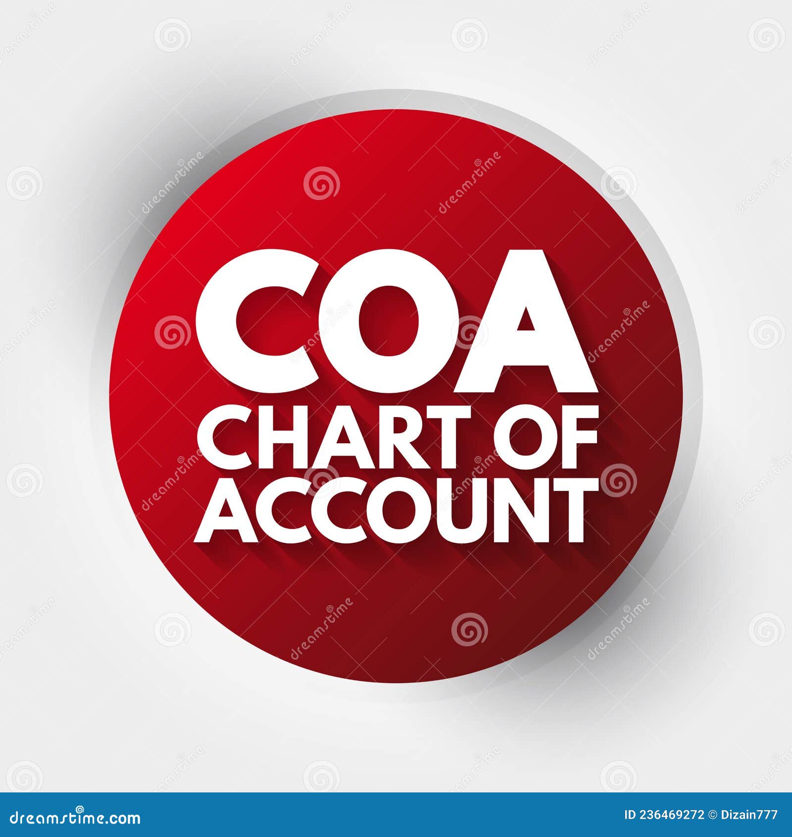COA - Chart Of Account Acronym, Business Concept Background Stock ...