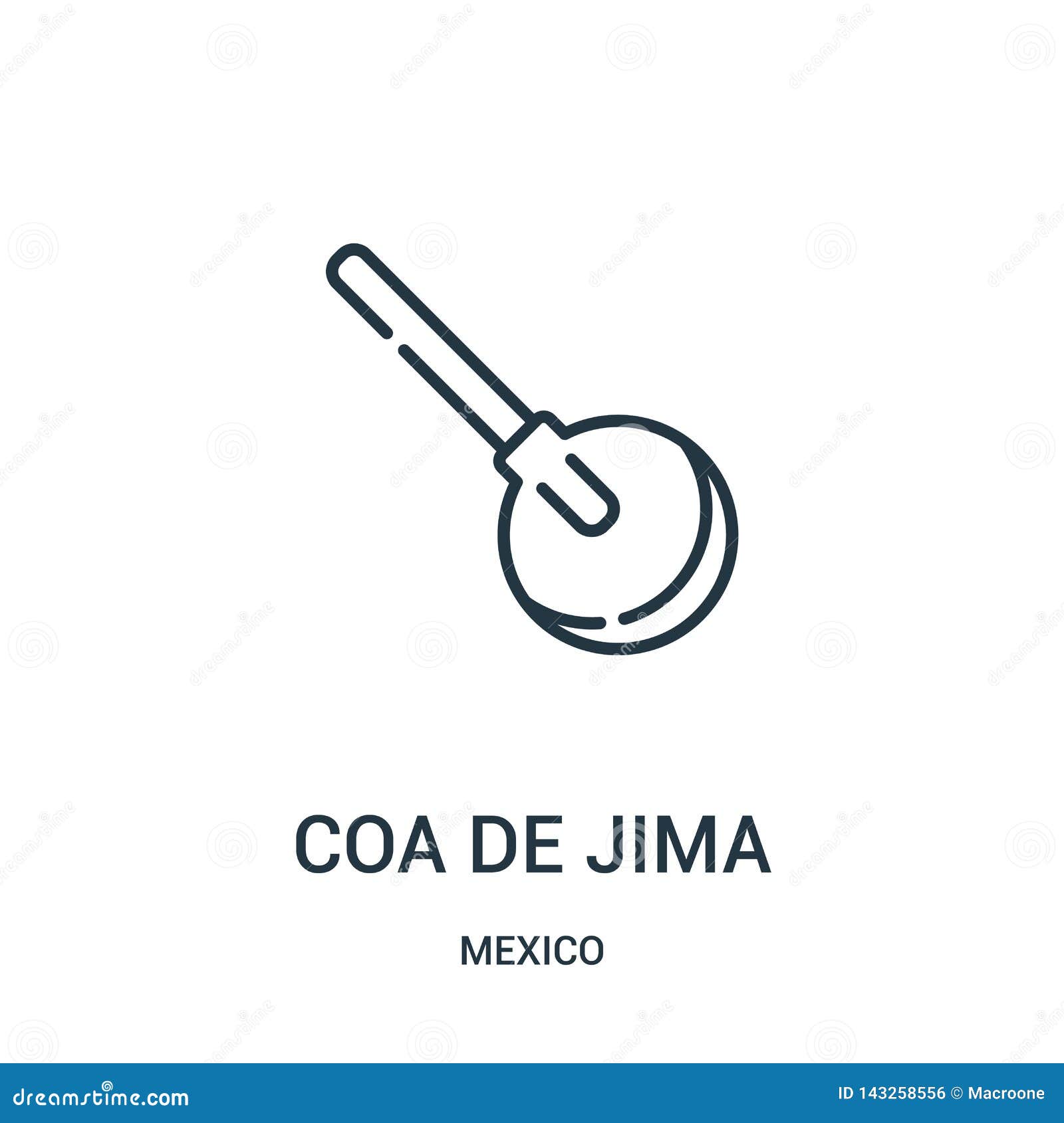Coa De Jima Icon Vector From Cinco De Mayo Concept. Thin Line ...