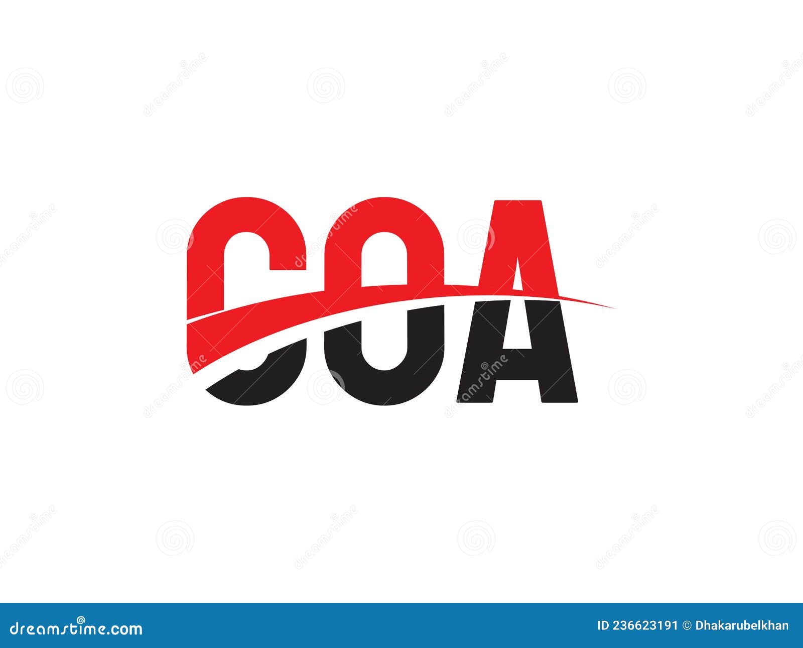 COA Letter Initial Logo Design Vector Illustration Stock Vector ...