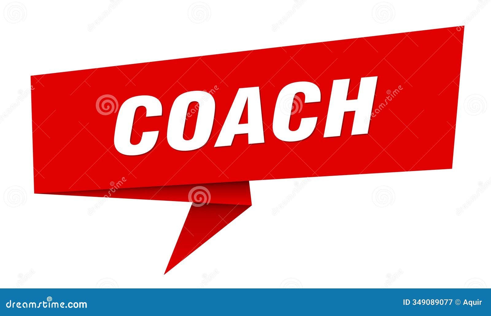 Coach Banner. Coach Speech Bubble, Label, Sticker, Sign Template Stock ...