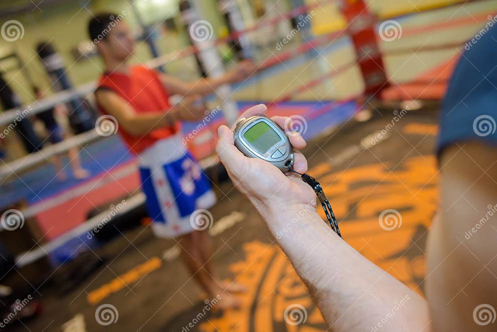 Coach and boxing student stock photo. Image of training - 315975150