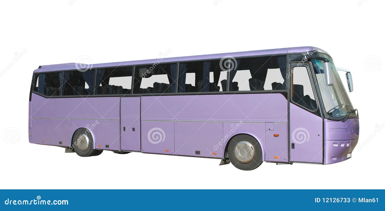 Coach bus stock image. Image of isolated, omnibus, purple - 12126733