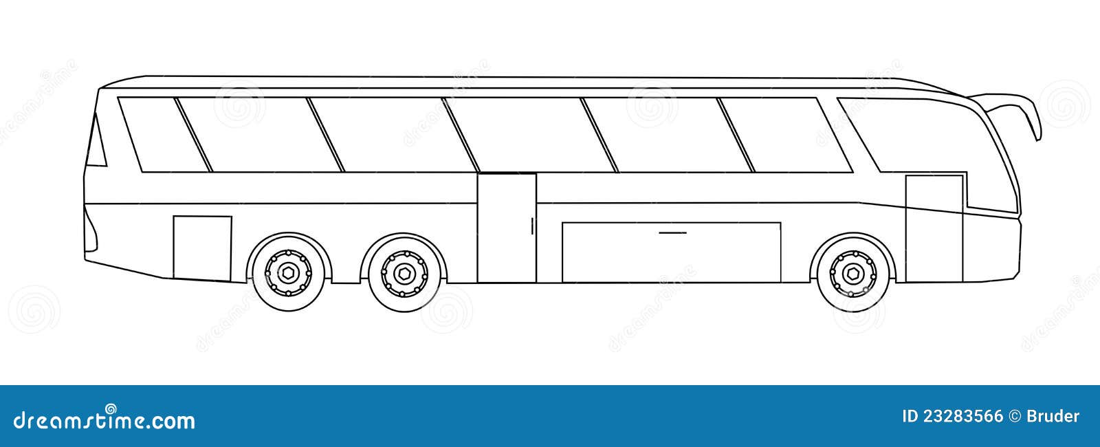 Coach bus stock vector. Illustration of illustrations - 23283566