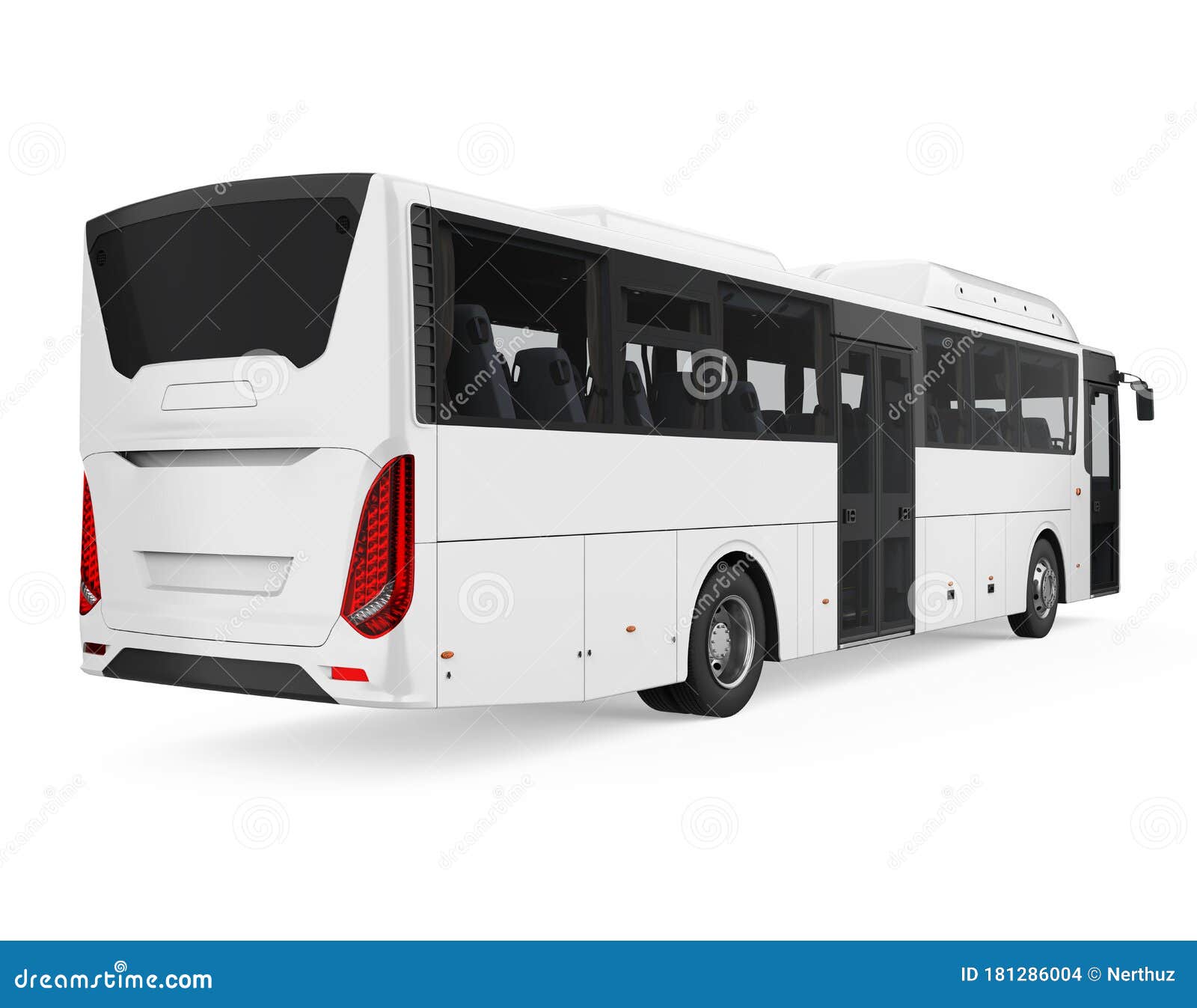 Coach Bus Isolated stock illustration. Illustration of urban - 181286004