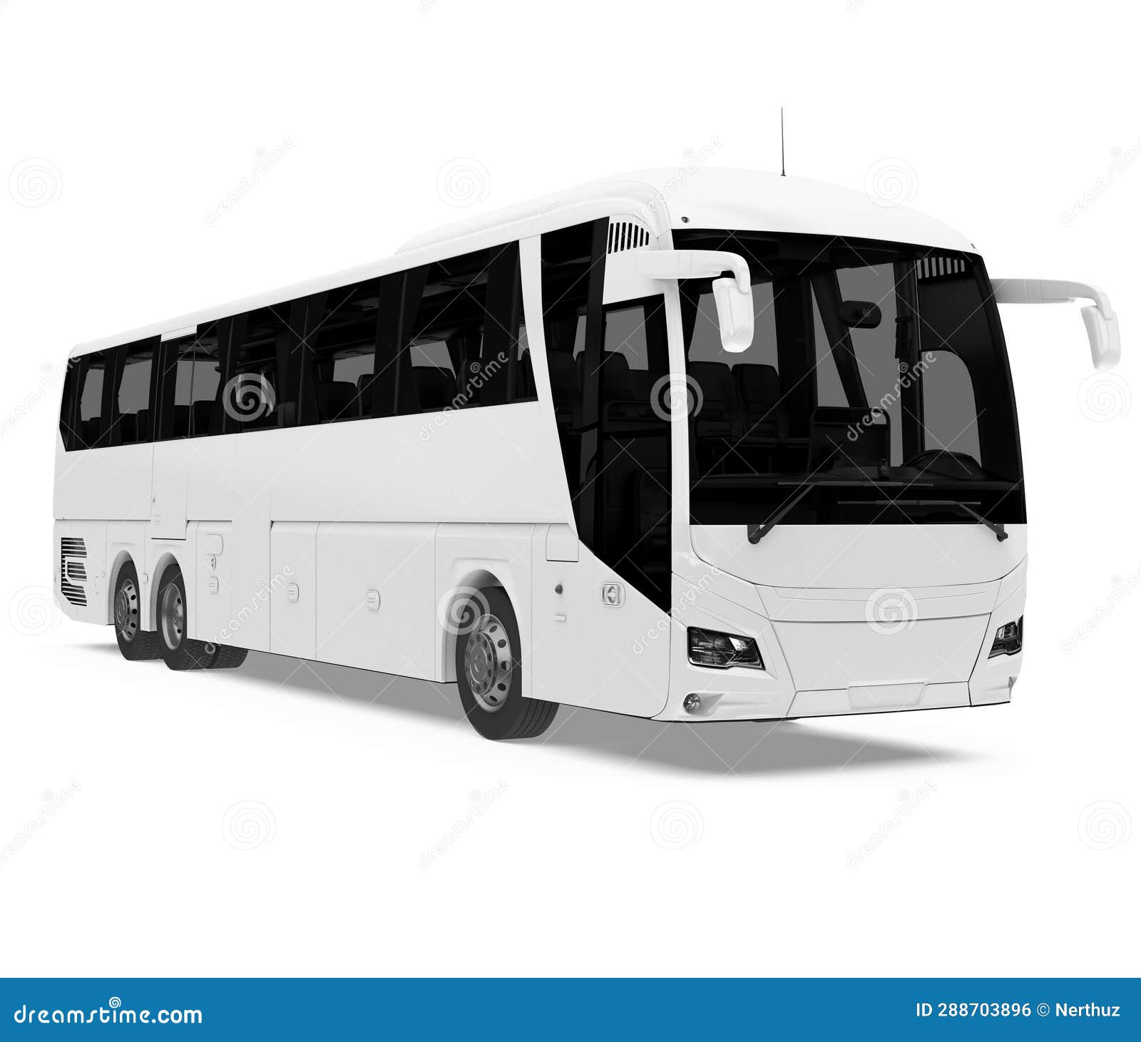 Coach Bus Isolated stock illustration. Illustration of public - 288703896