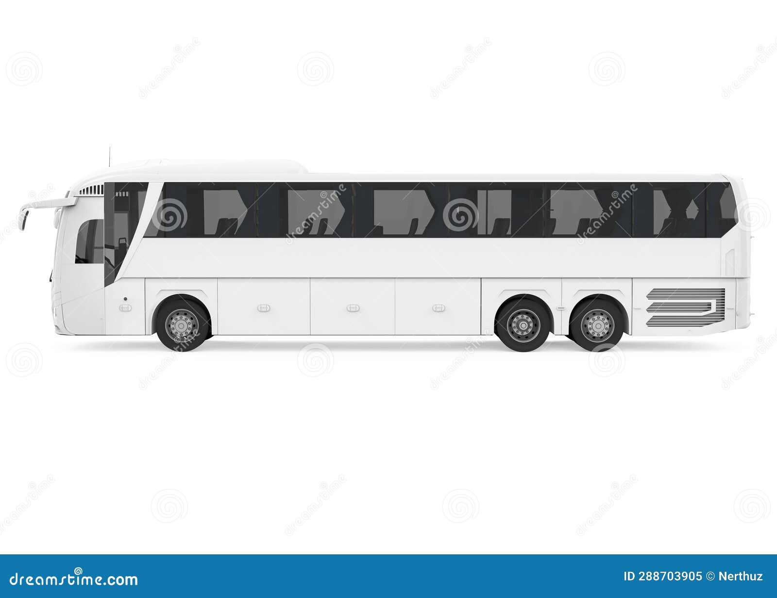 Coach Bus Isolated stock illustration. Illustration of transportation ...