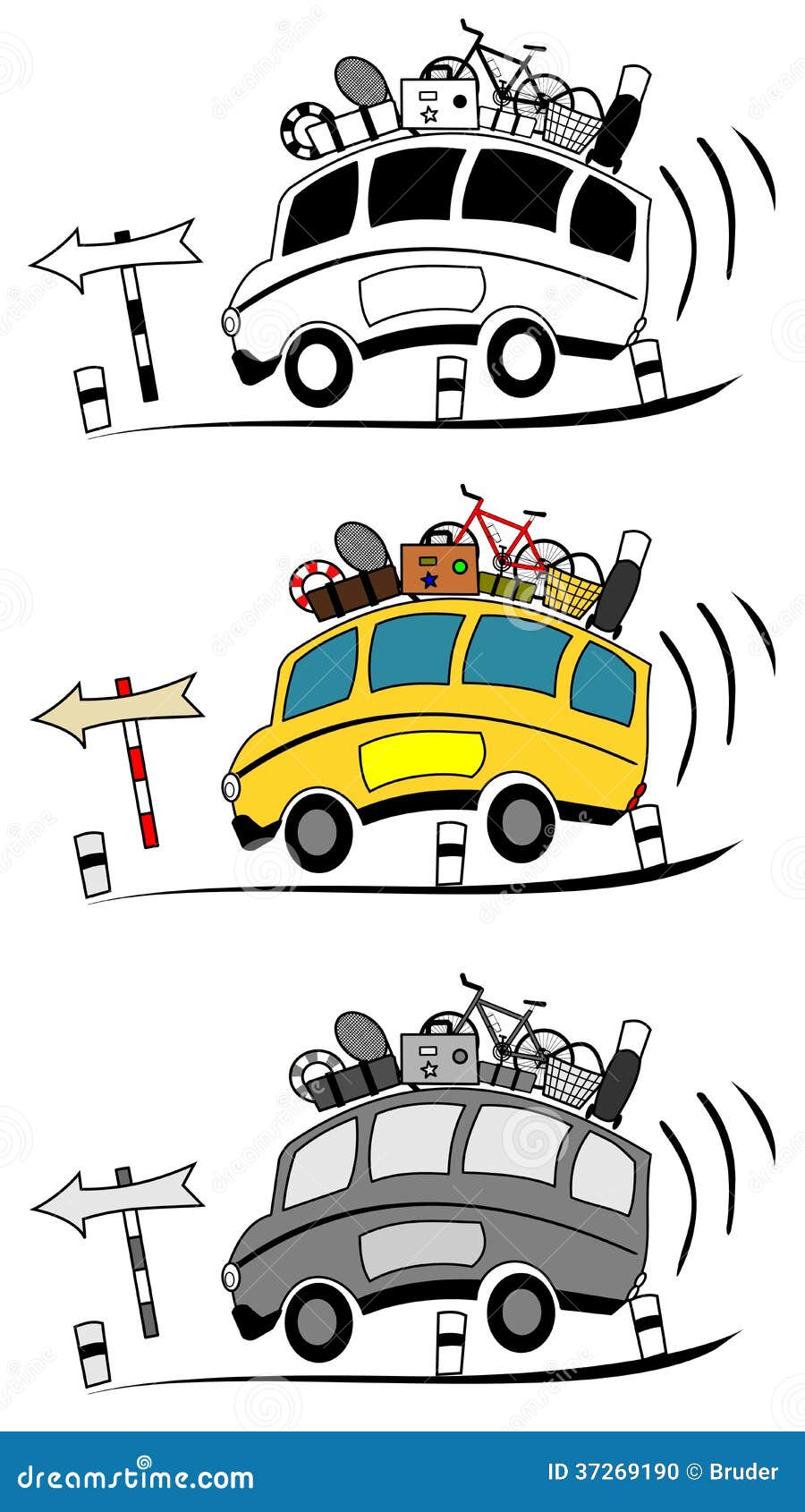 Coach buses cartoon stock vector. Illustration of public - 37269190