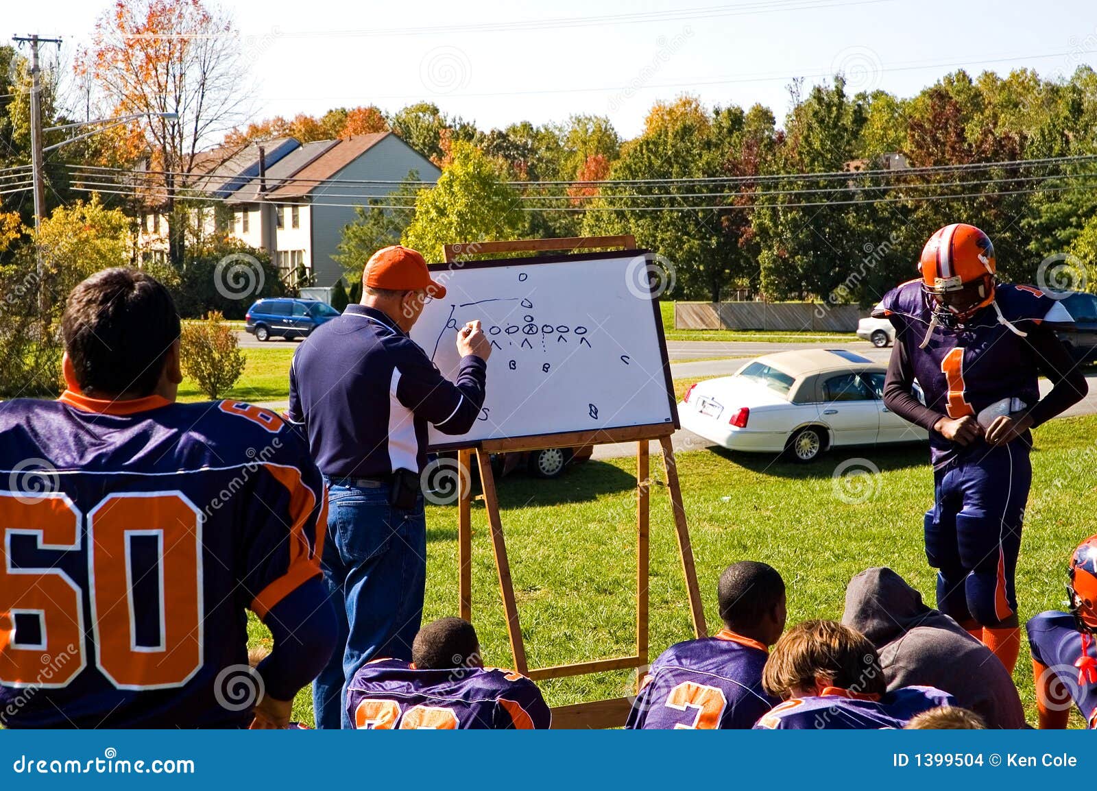 Coach Football Game Strategy Editorial Stock Image - Image of line ...