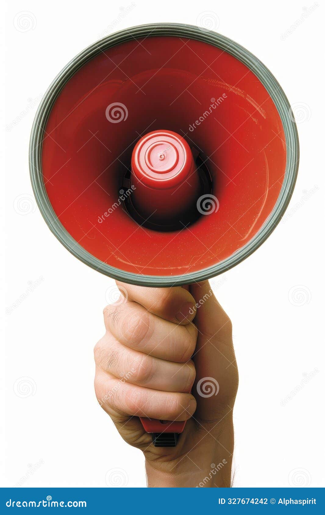 Coach Holding Megaphone Making an Announcement Stock Photo - Image of ...