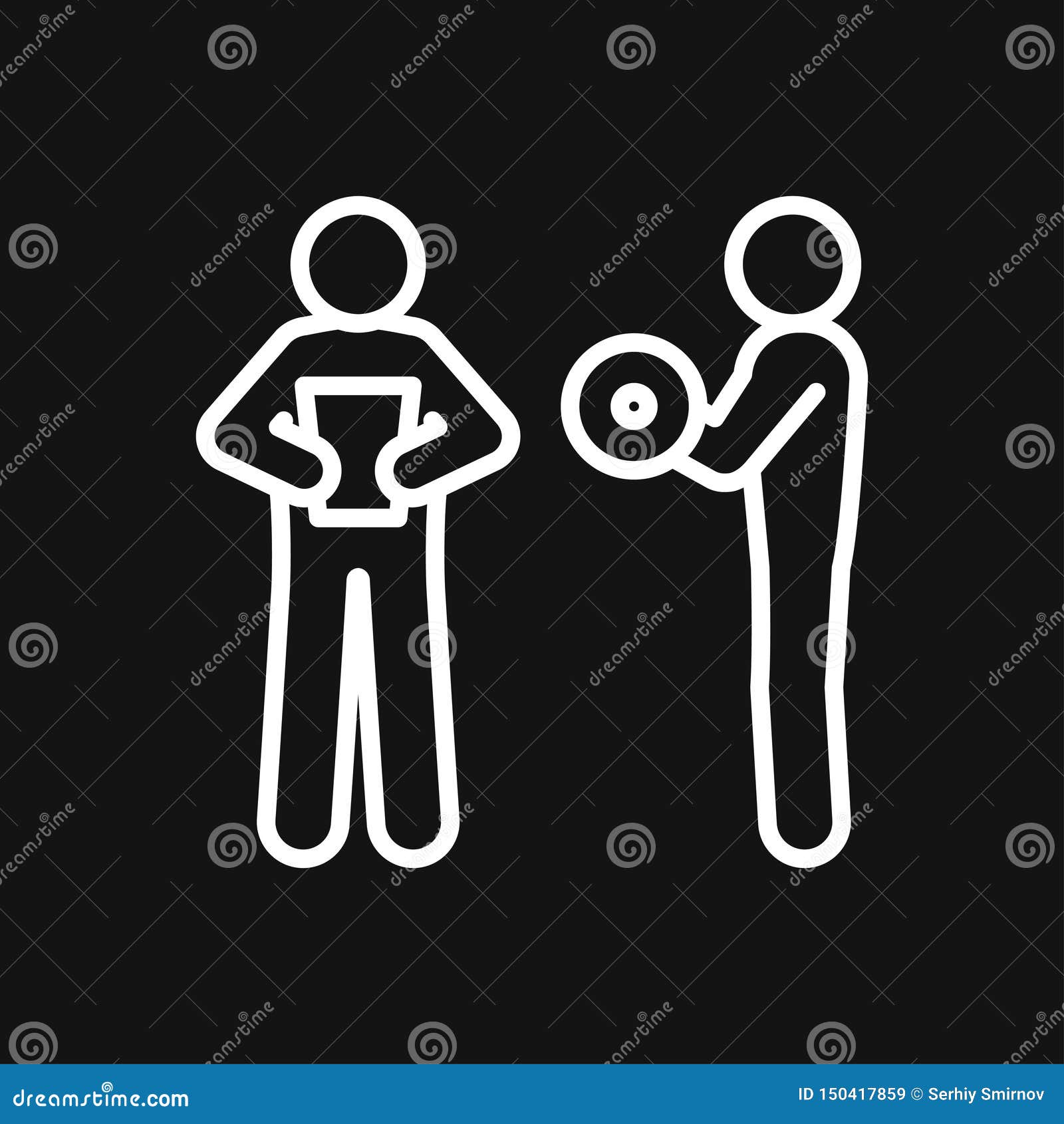 Coach Icon, Banner Coaching Concept, Vector Logo Stock Illustration ...