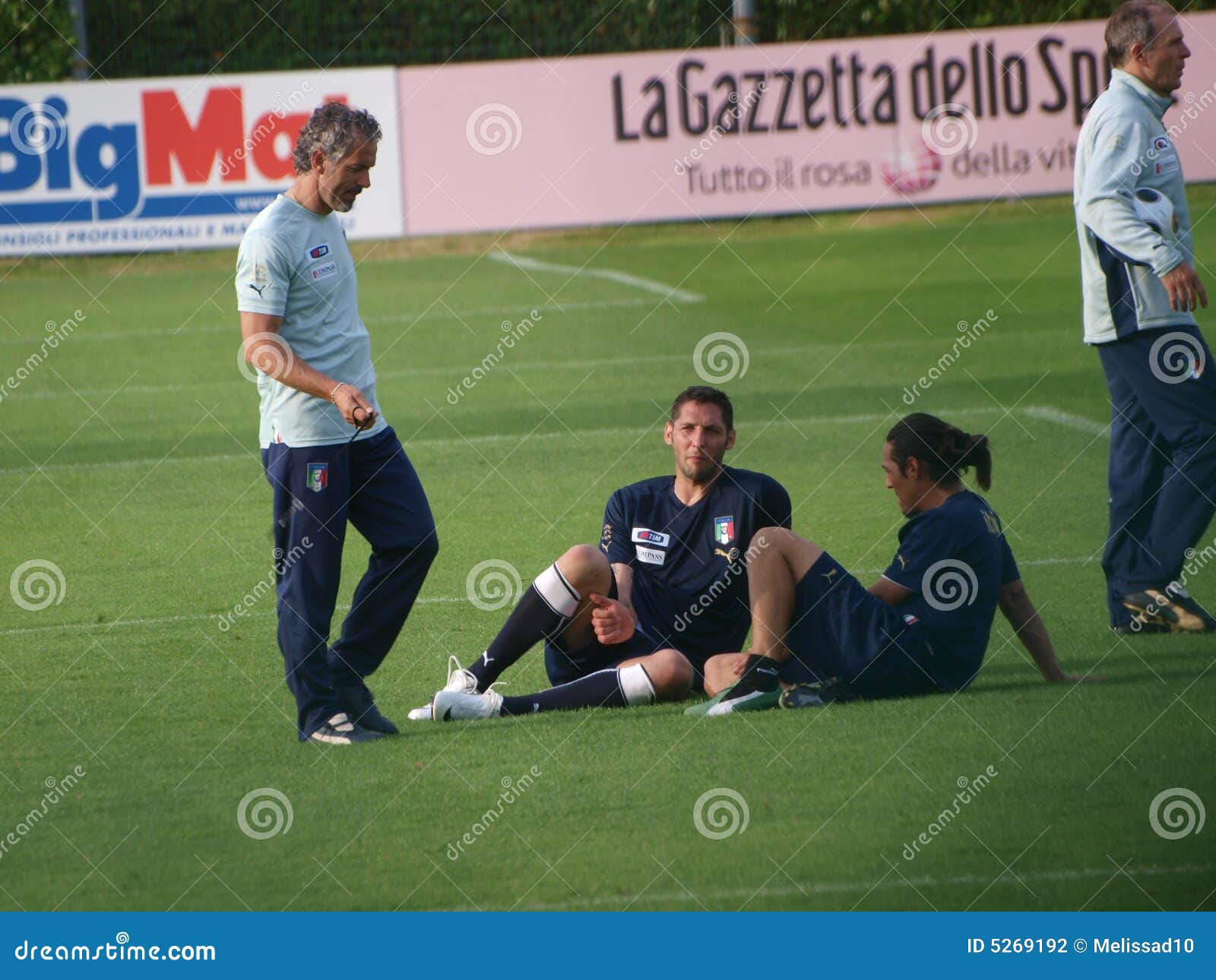 The Coach of the Italia Soccer Team and Two Player Editorial ...