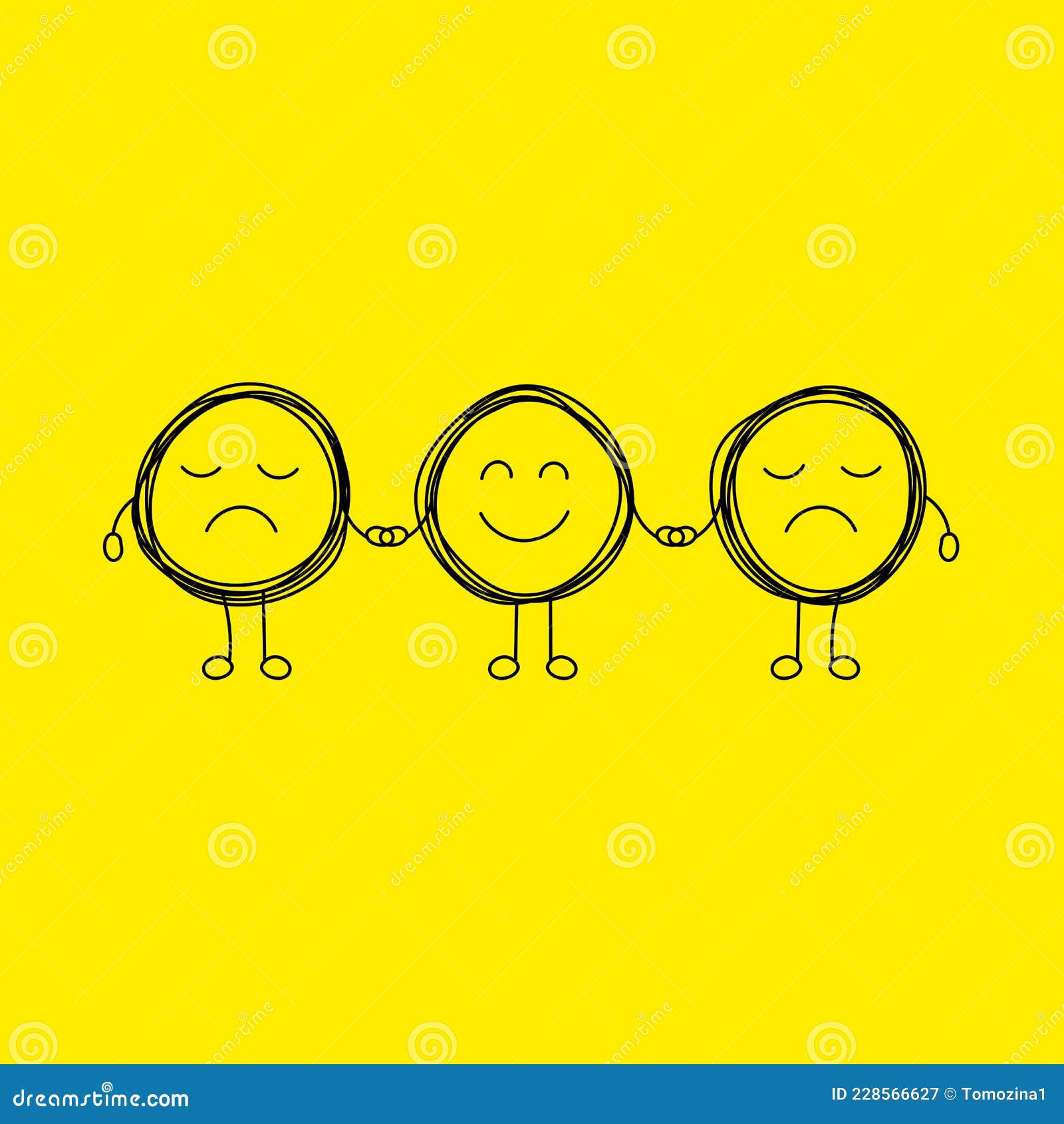 Coach Logo. Psychotherapy Icon. Happy And Unhappy Characters Cartoon ...