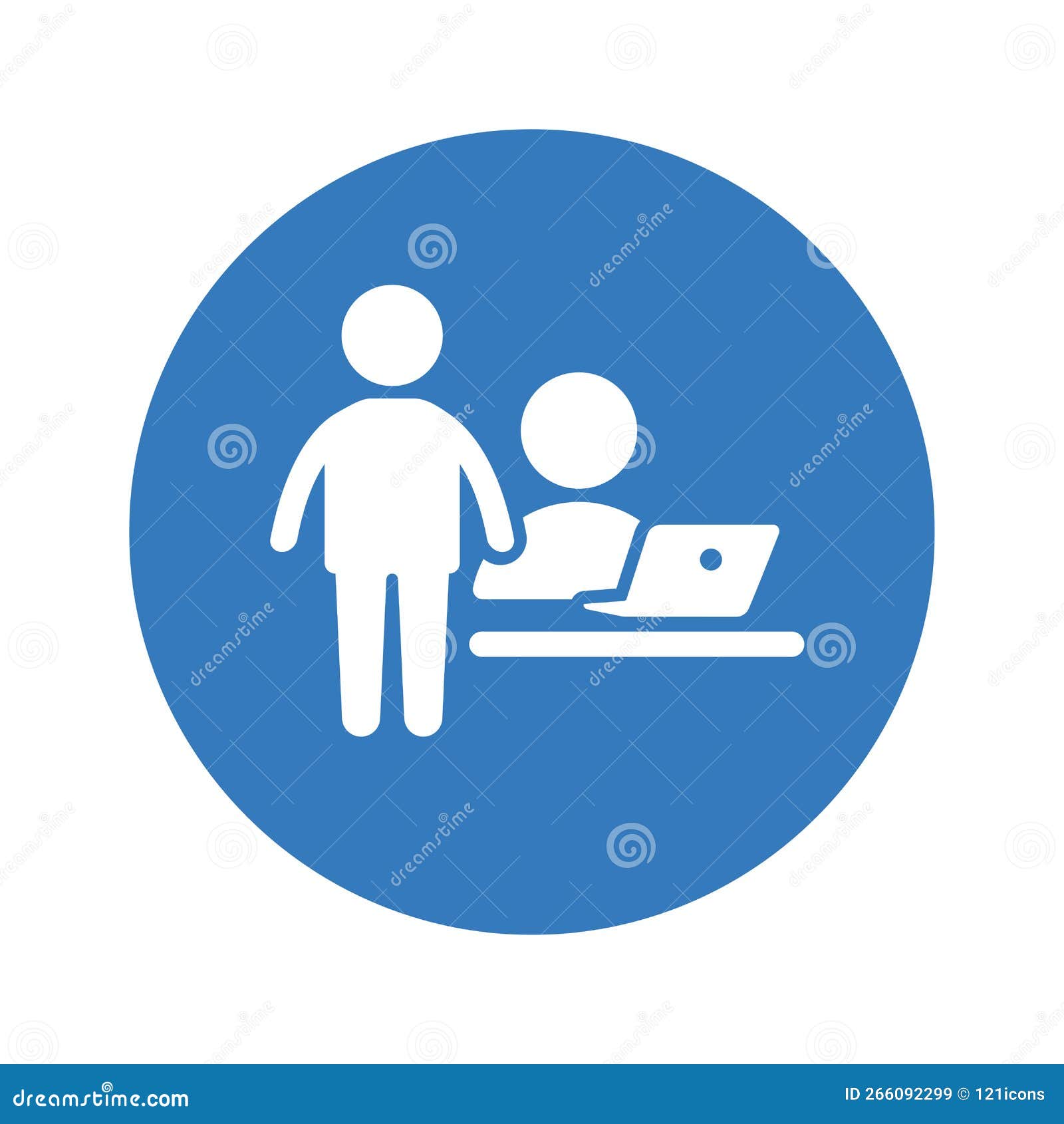 Coach, Master, Mentor Line Icon. Outline Vector Stock Illustration ...