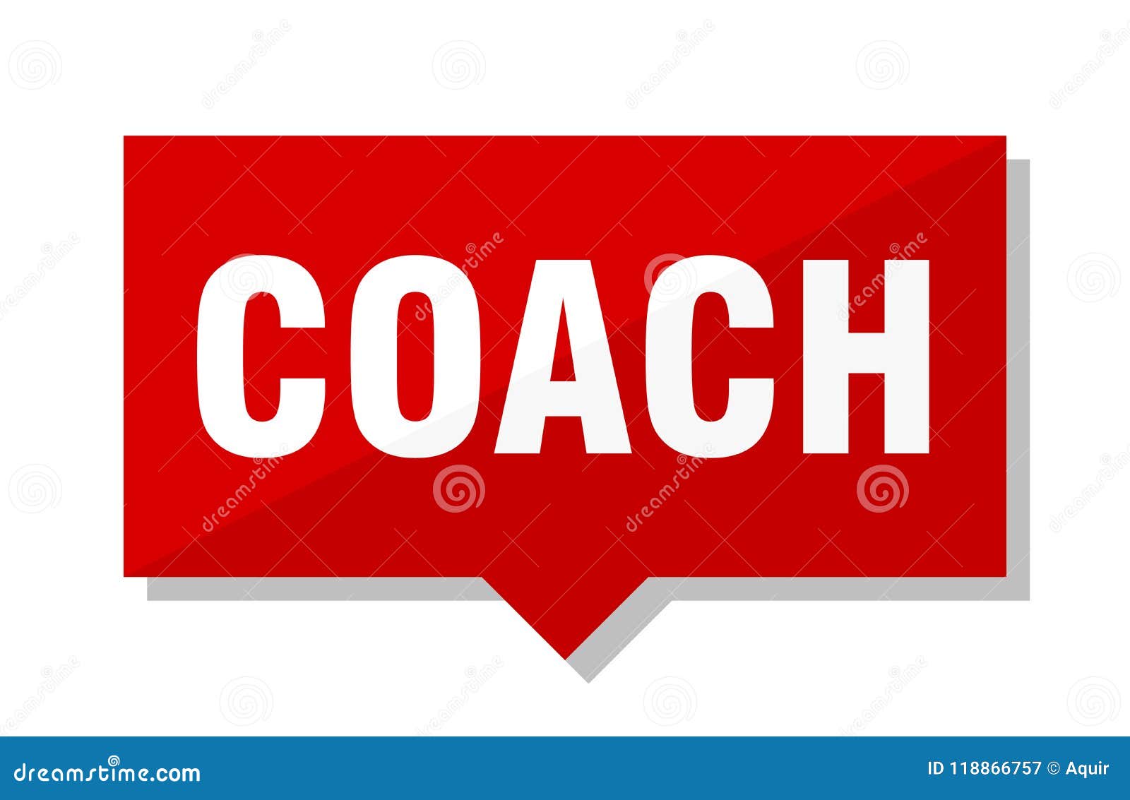 Coach price tag stock vector. Illustration of speak - 118866757
