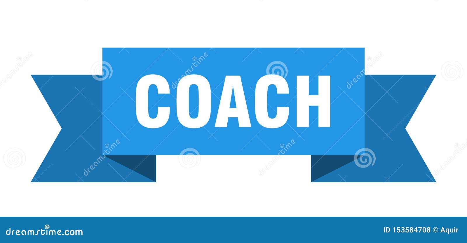 Coach ribbon. stock vector. Illustration of isolated - 153584708
