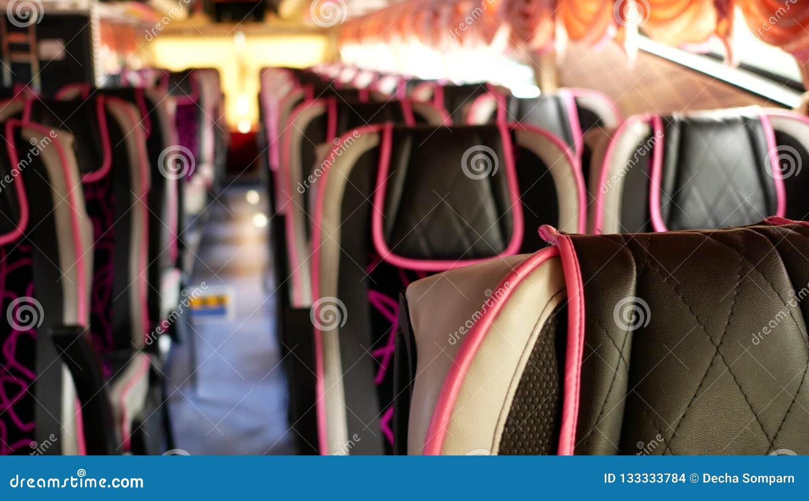 Coach seat for passengers stock footage. Video of clothes - 133333784