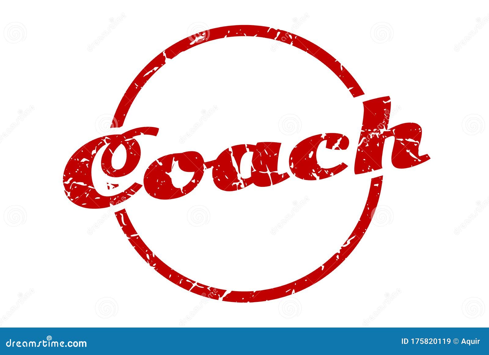 Coach Sign. Coach Round Vintage Stamp Stock Vector - Illustration of ...