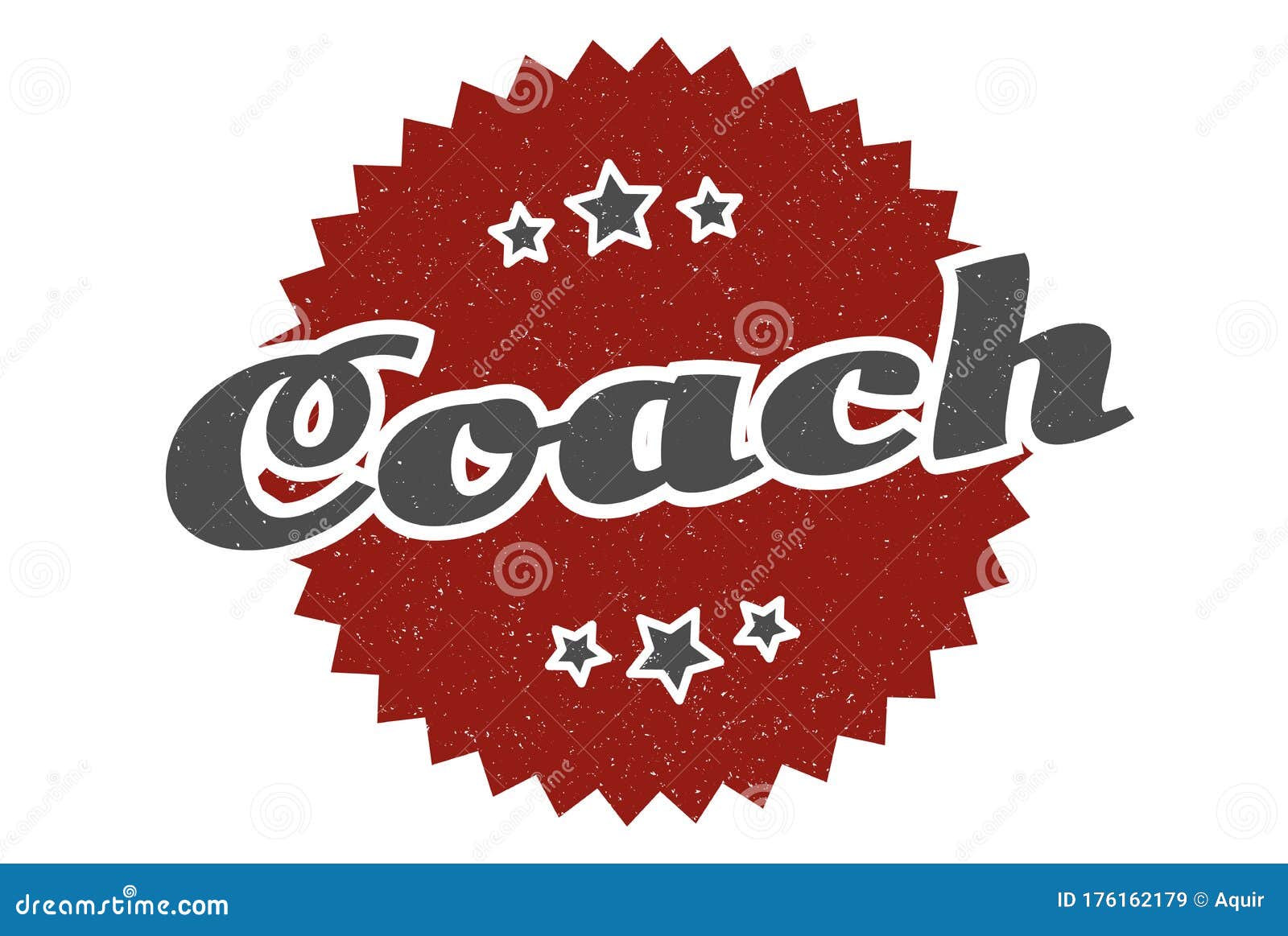 Coach Sign. Coach Vintage Retro Label Stock Vector - Illustration of ...