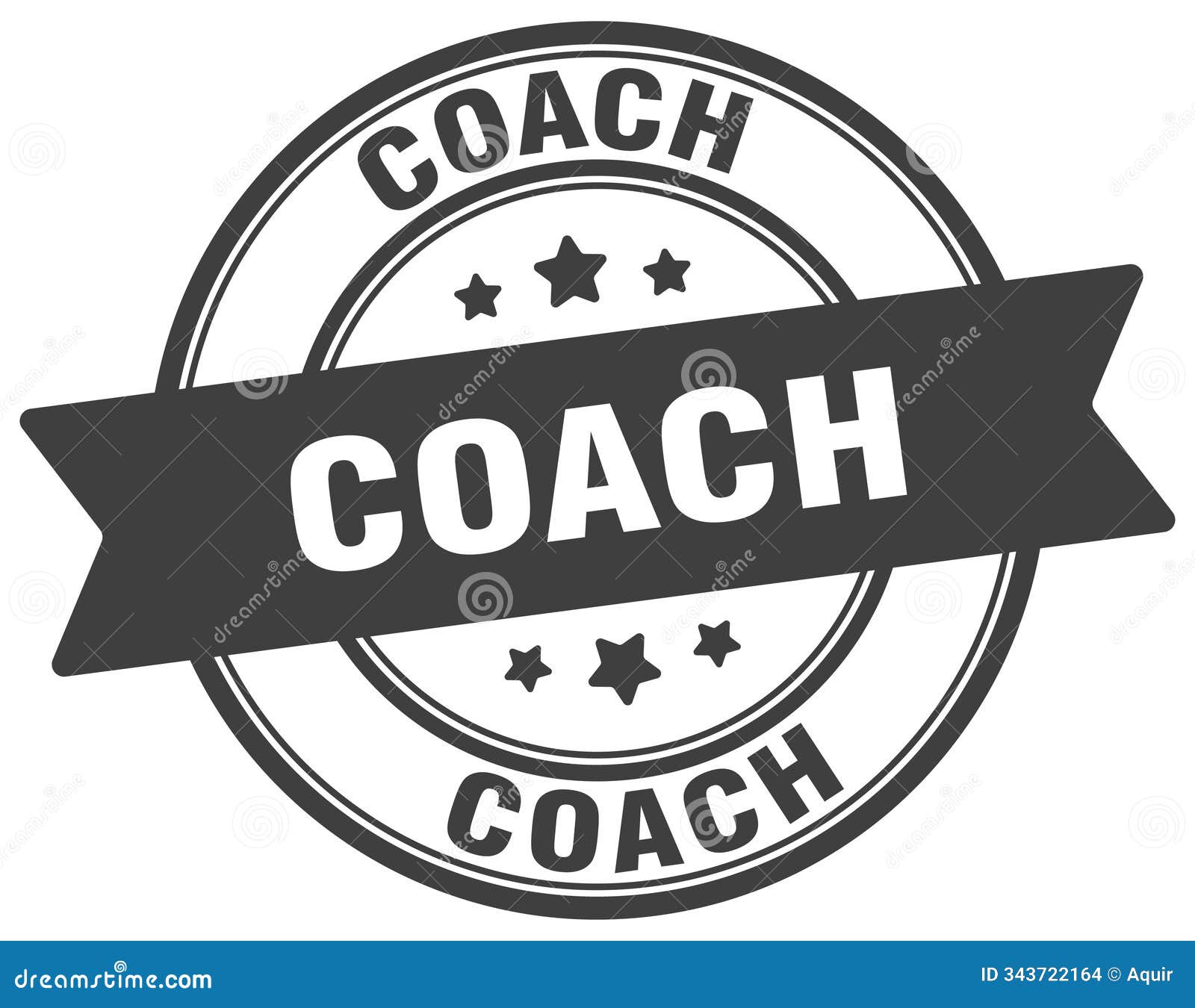 Coach Stamp. Coach Label on Transparent Background. Round Sign Stock ...