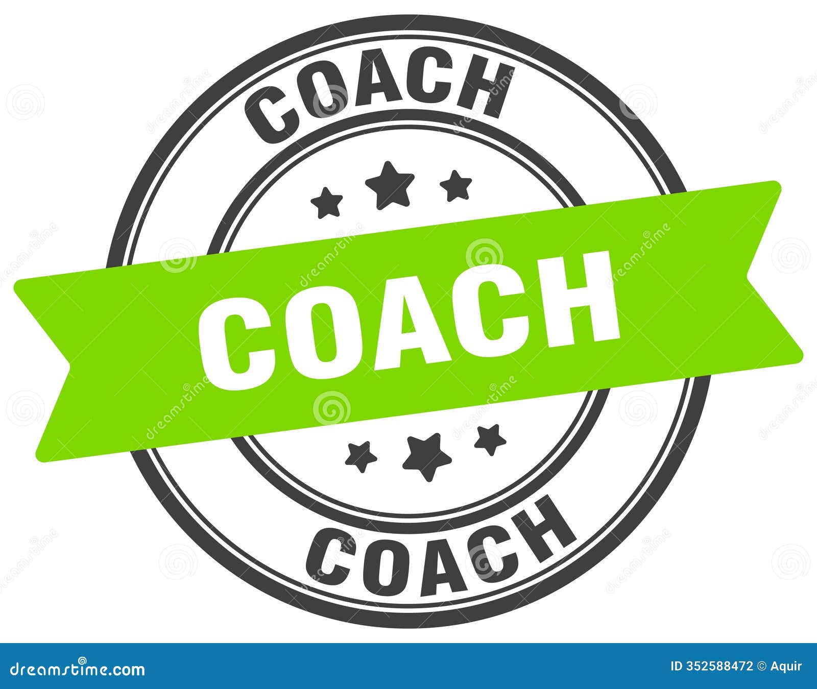 Coach Stamp. Coach Label on Transparent Background. Round Sign Stock ...