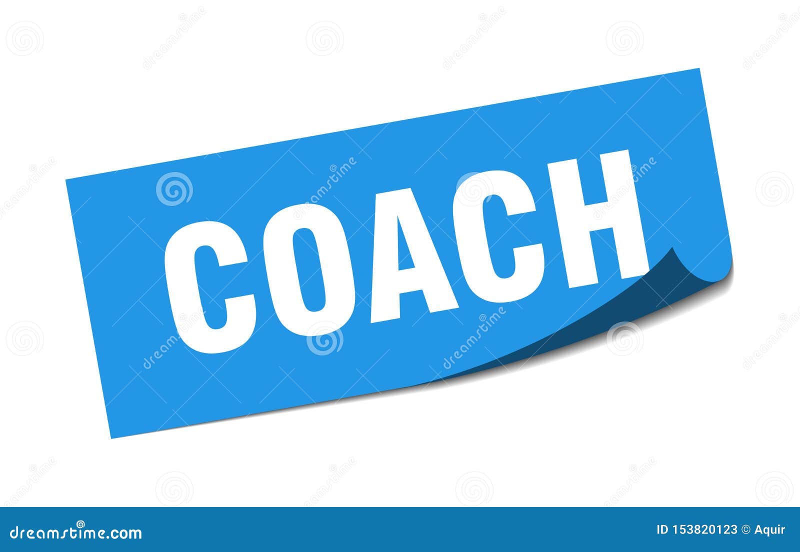 Coach sticker. stock vector. Illustration of blue, insignia - 153820123