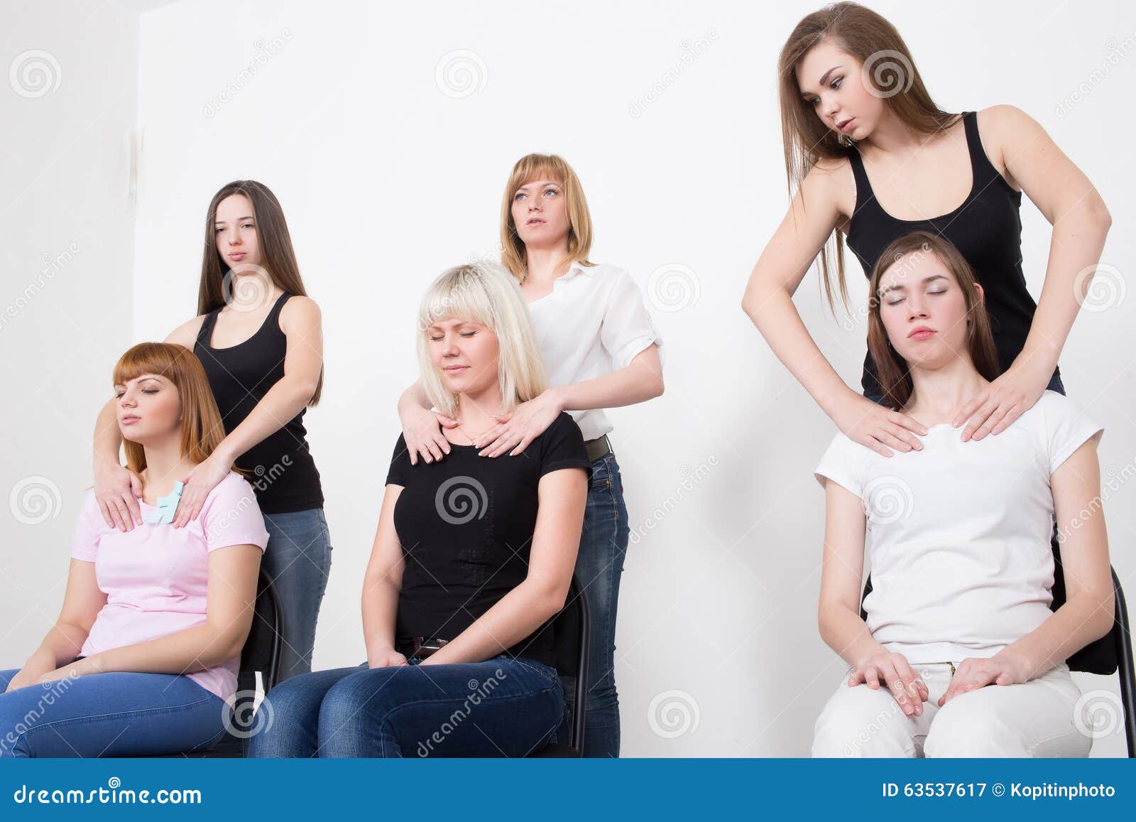 Coach and Support Group during Psychological Stock Image - Image of ...