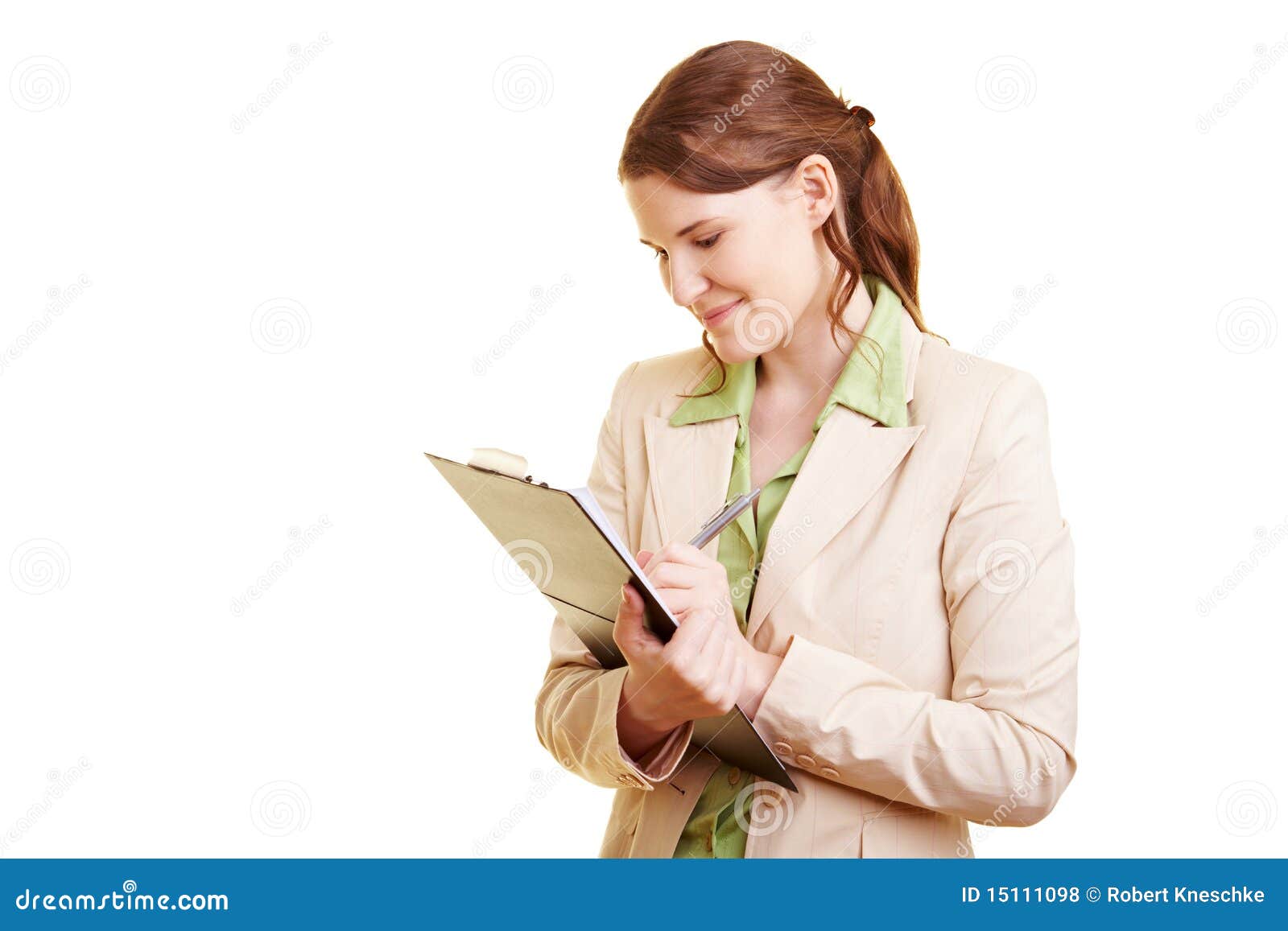 Coach Taking Notes an Clipboard Stock Photo - Image of cutout ...